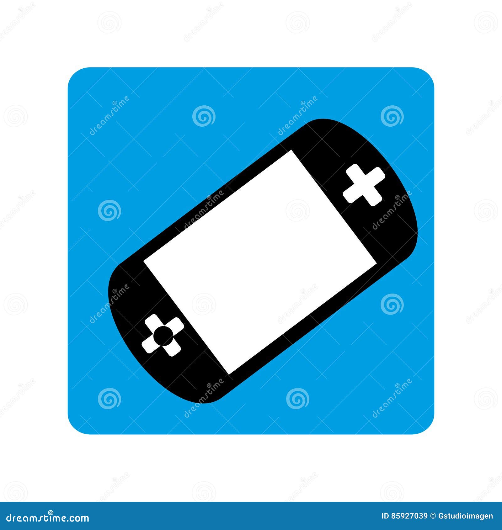Square Border with Tech Videogame Stock Vector - Illustration of play ...
