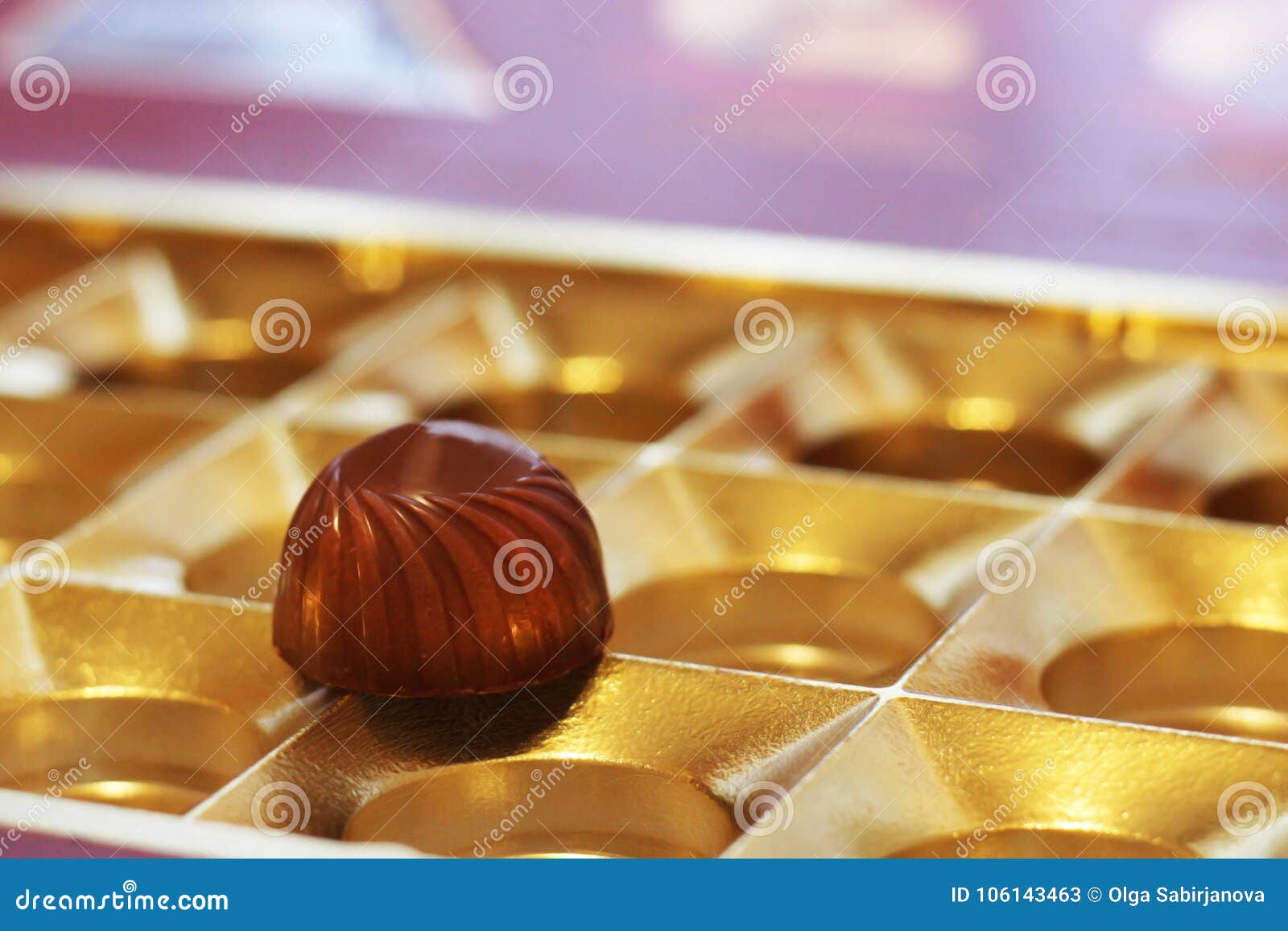 A square box of chocolates stock image. Image of cocoa - 106143463