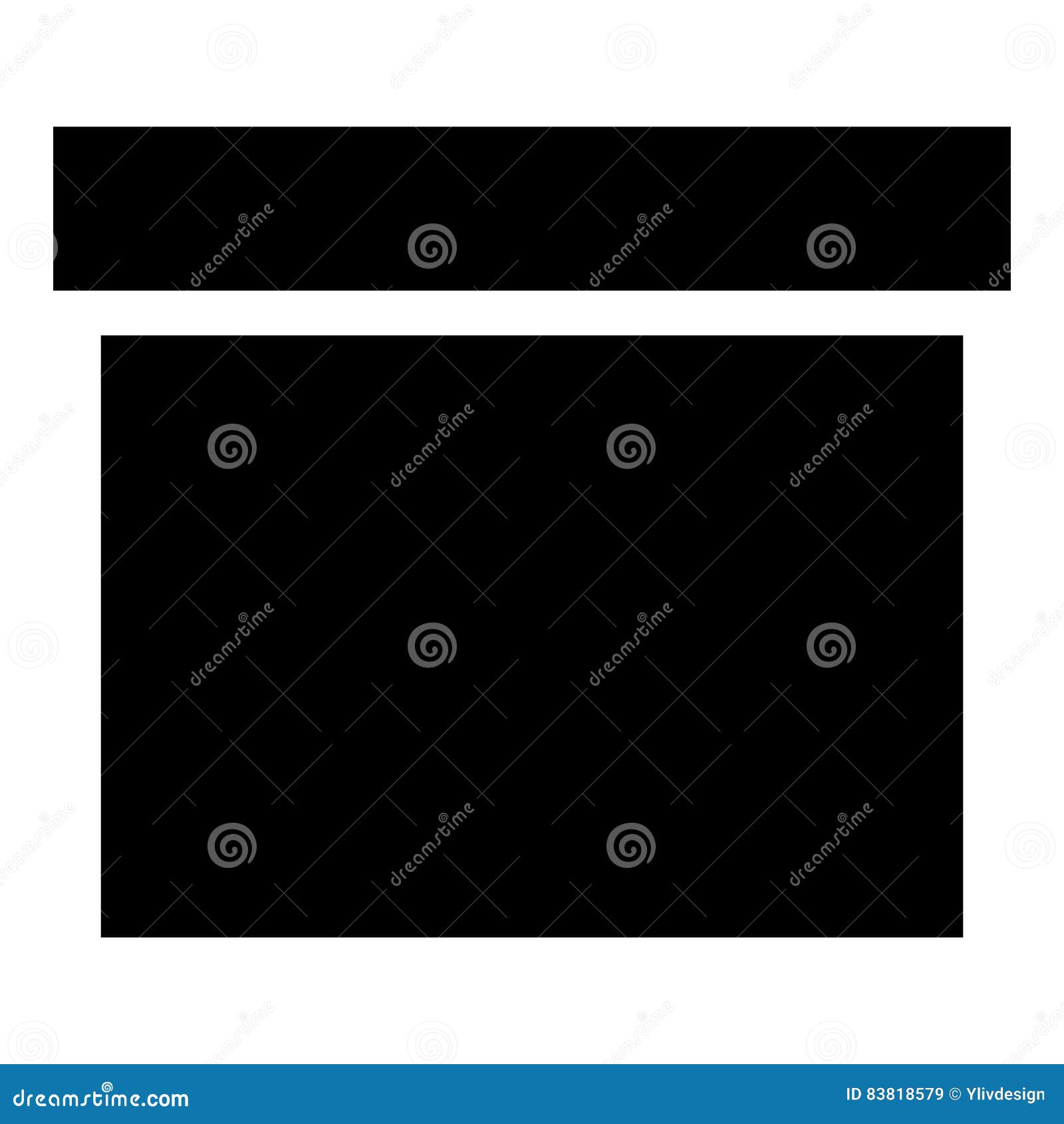 Square Box Icon, Simple Style Stock Vector - Illustration of happy ...