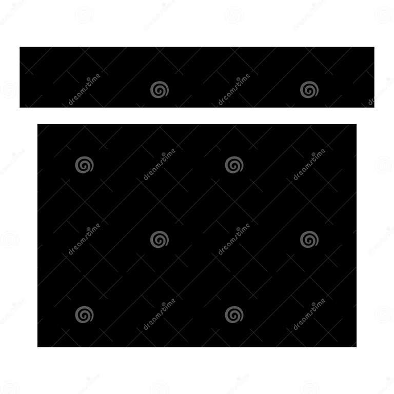 Square Box Icon, Simple Style Stock Vector - Illustration of happy ...