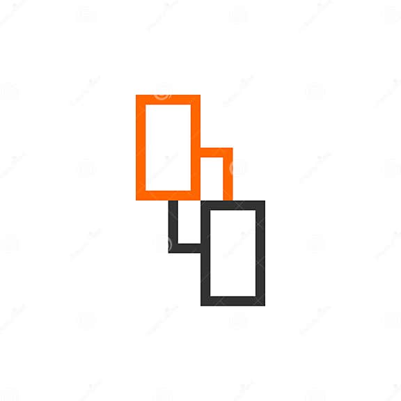 Square Box Line Logo Template Illustration Design. Vector EPS 10 Stock ...