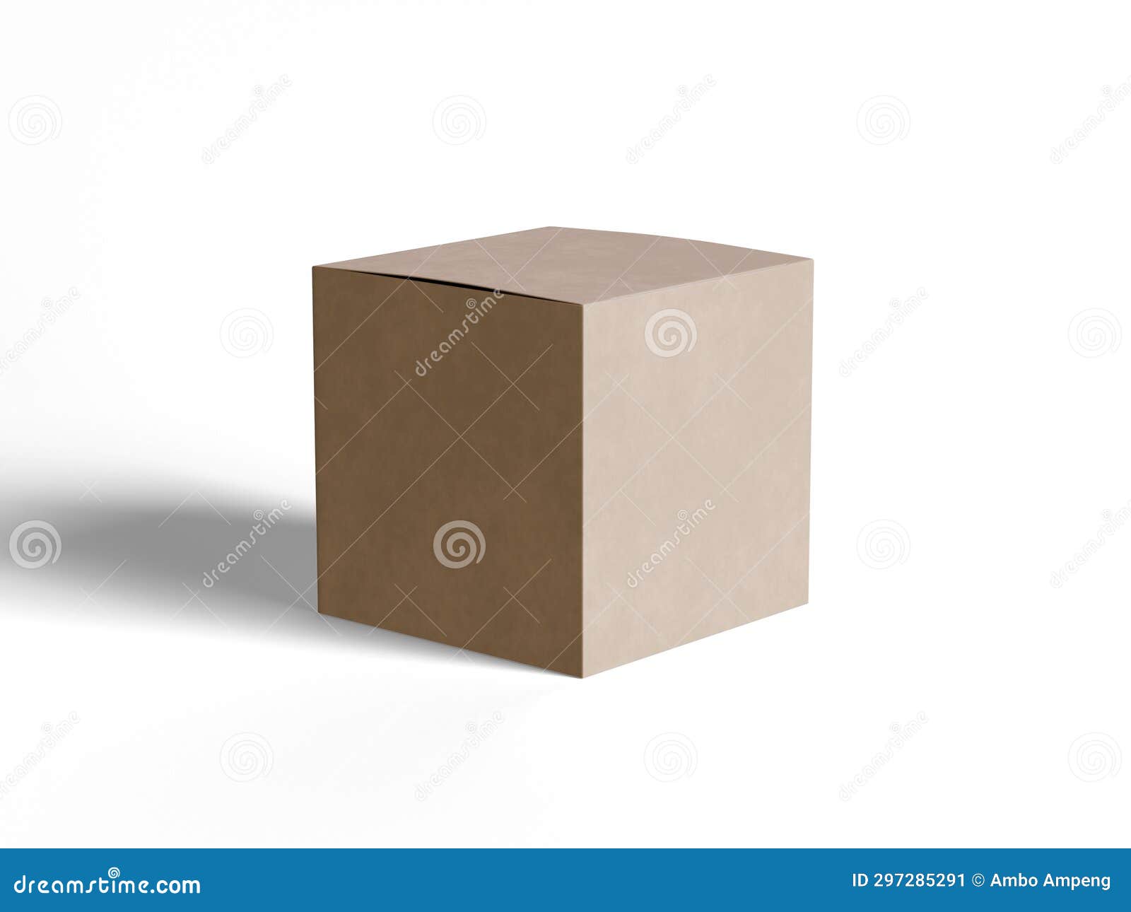 Square Box Packaging White Color and Background Cardboard Paper with ...