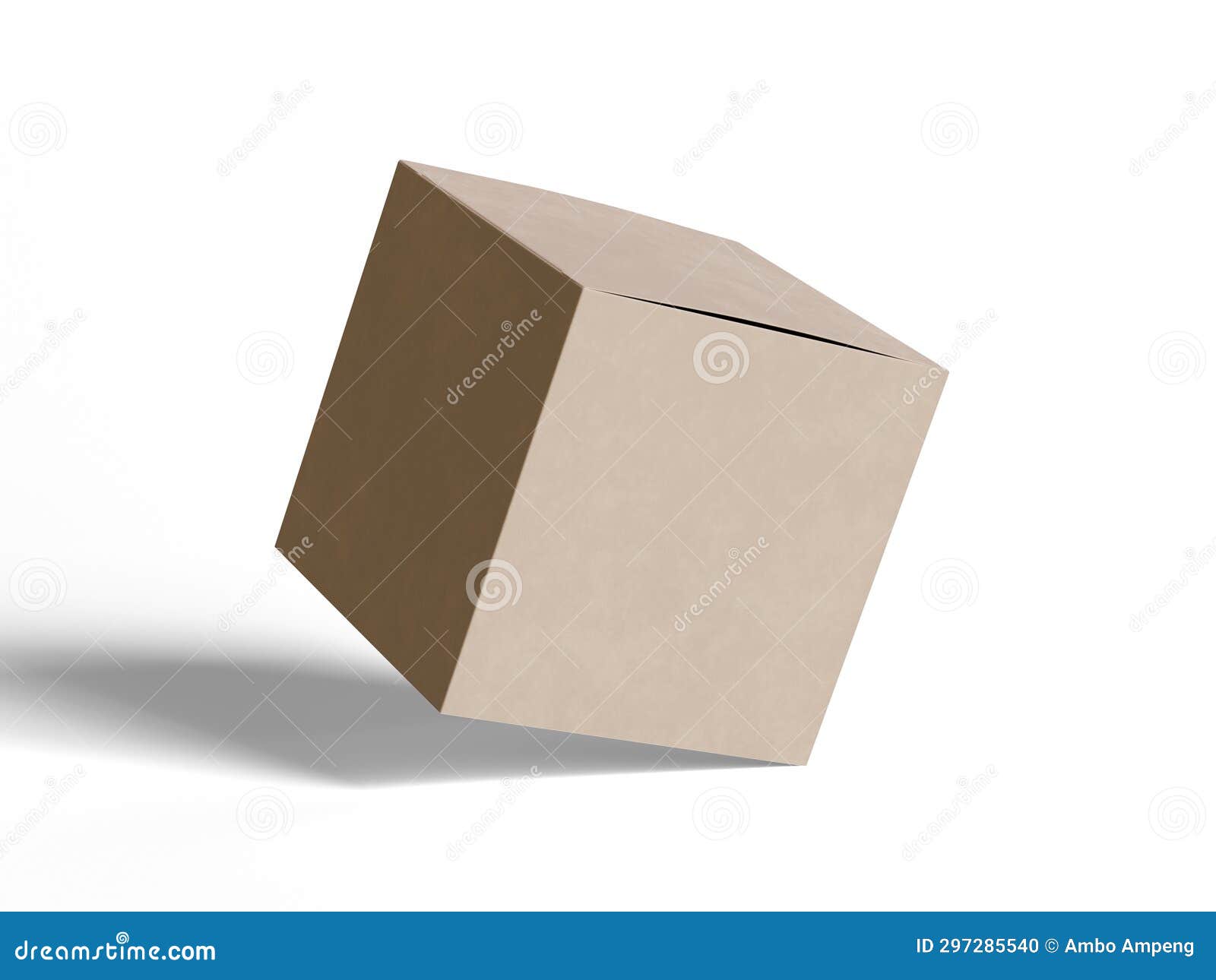 Square Box Packaging White Color and Background Cardboard Paper with ...