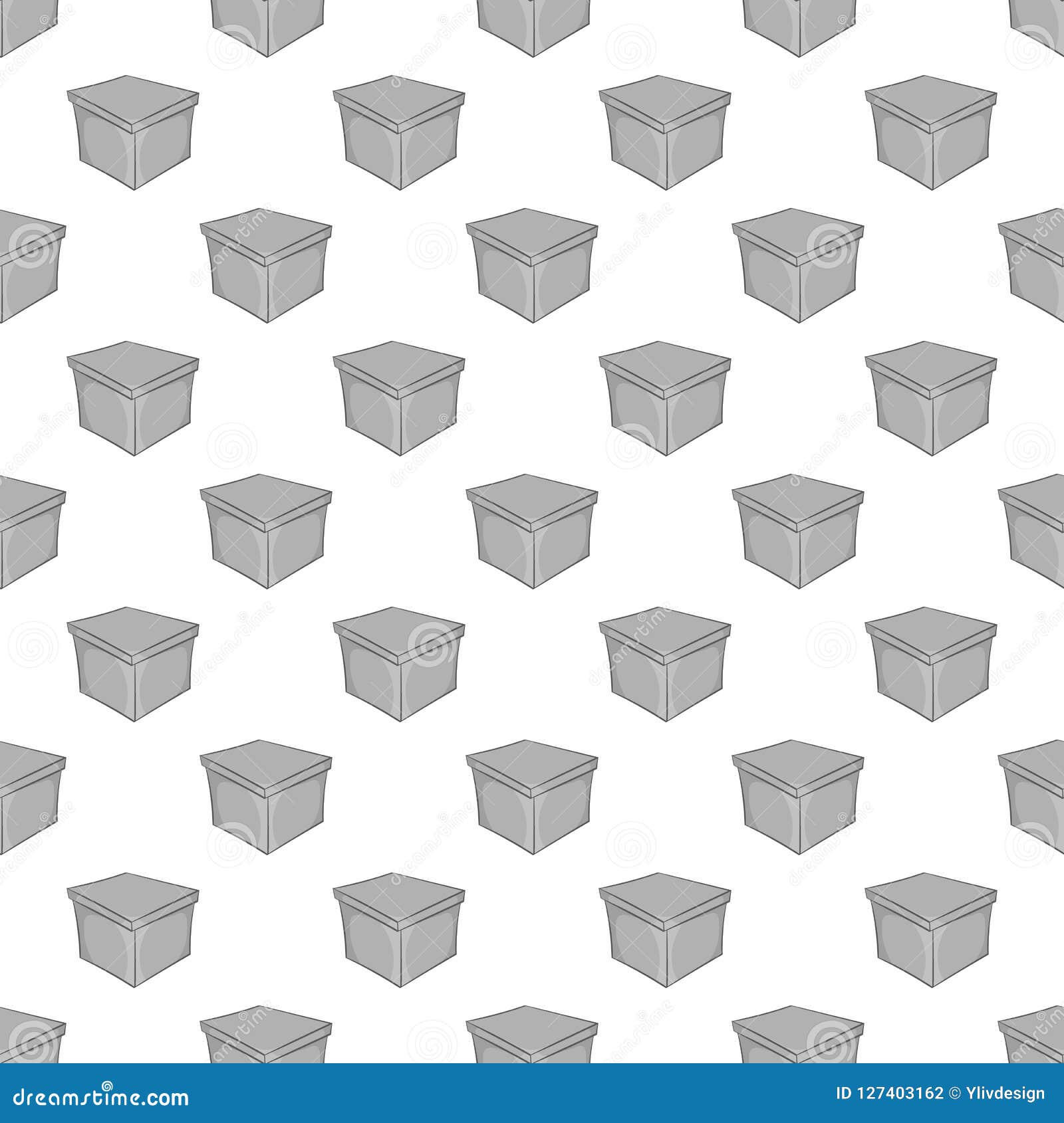 Square Box Seamless Pattern Stock Illustration - Illustration of blank ...