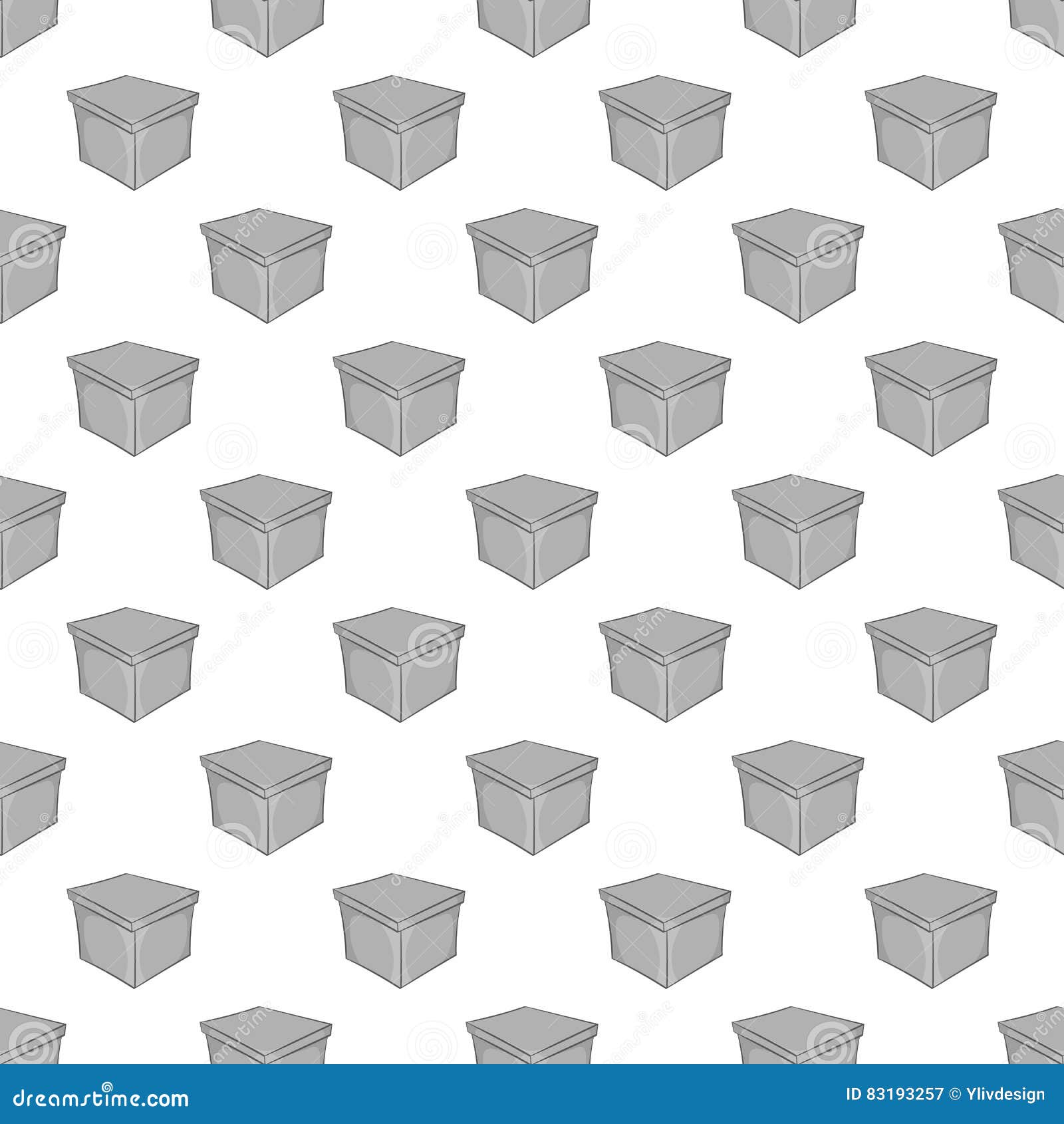 Square Box Seamless Pattern Stock Vector - Illustration of creative ...