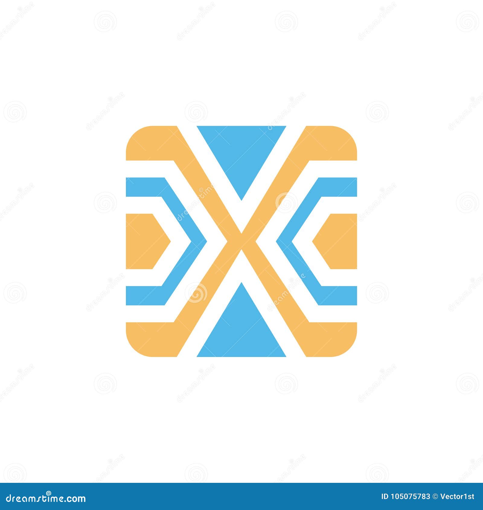 Square Box Shape Style Modern Icon Logo Stock Vector - Illustration of ...