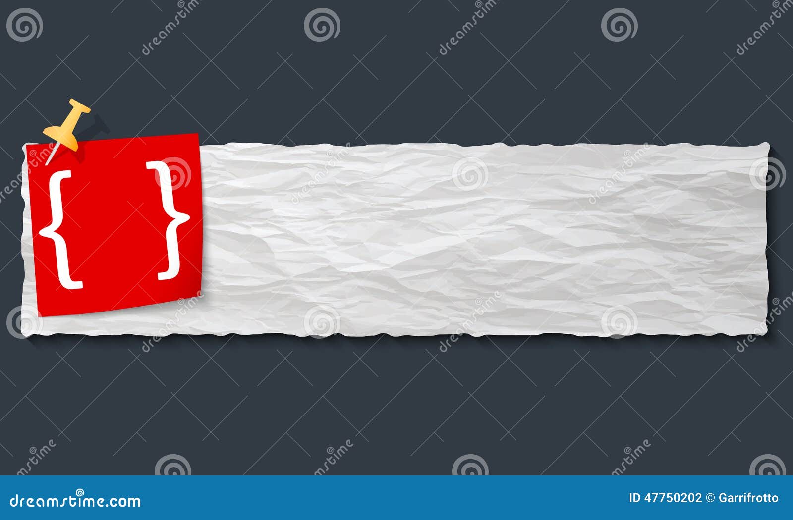 Square brackets stock vector. Illustration of banner - 47750202