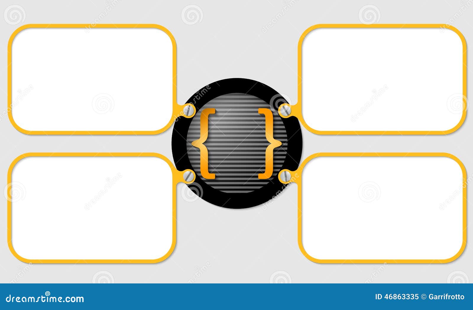 Square brackets stock vector. Illustration of graphic - 46863335