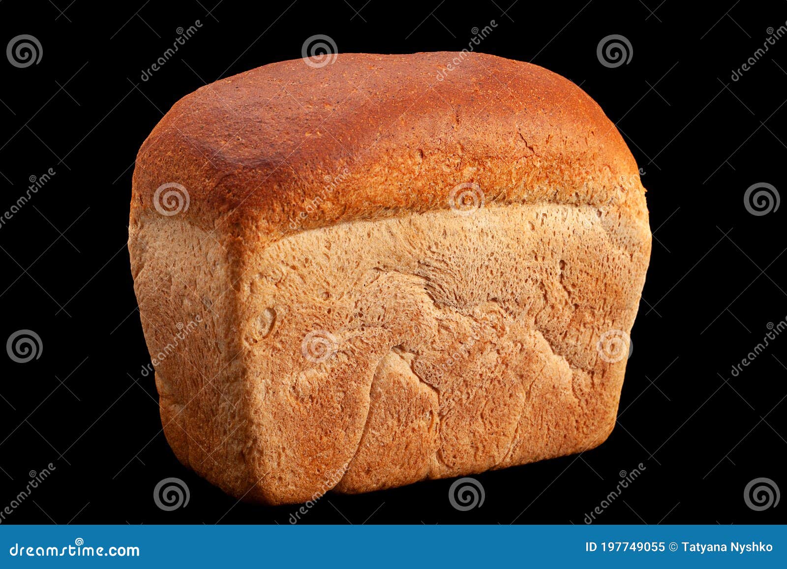 Square bread loaf stock image. Image of tasty, isolated - 197749055