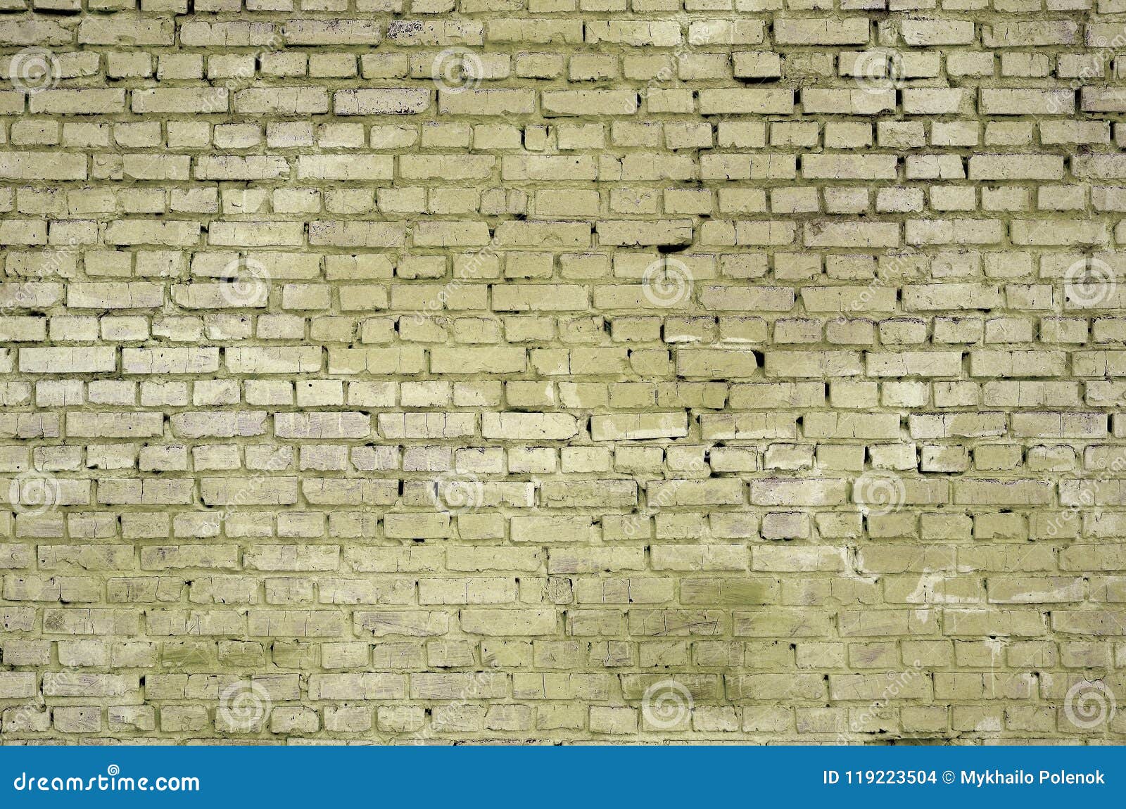 Square Brick Block Wall Background And Texture. Painted In Yello Stock ...