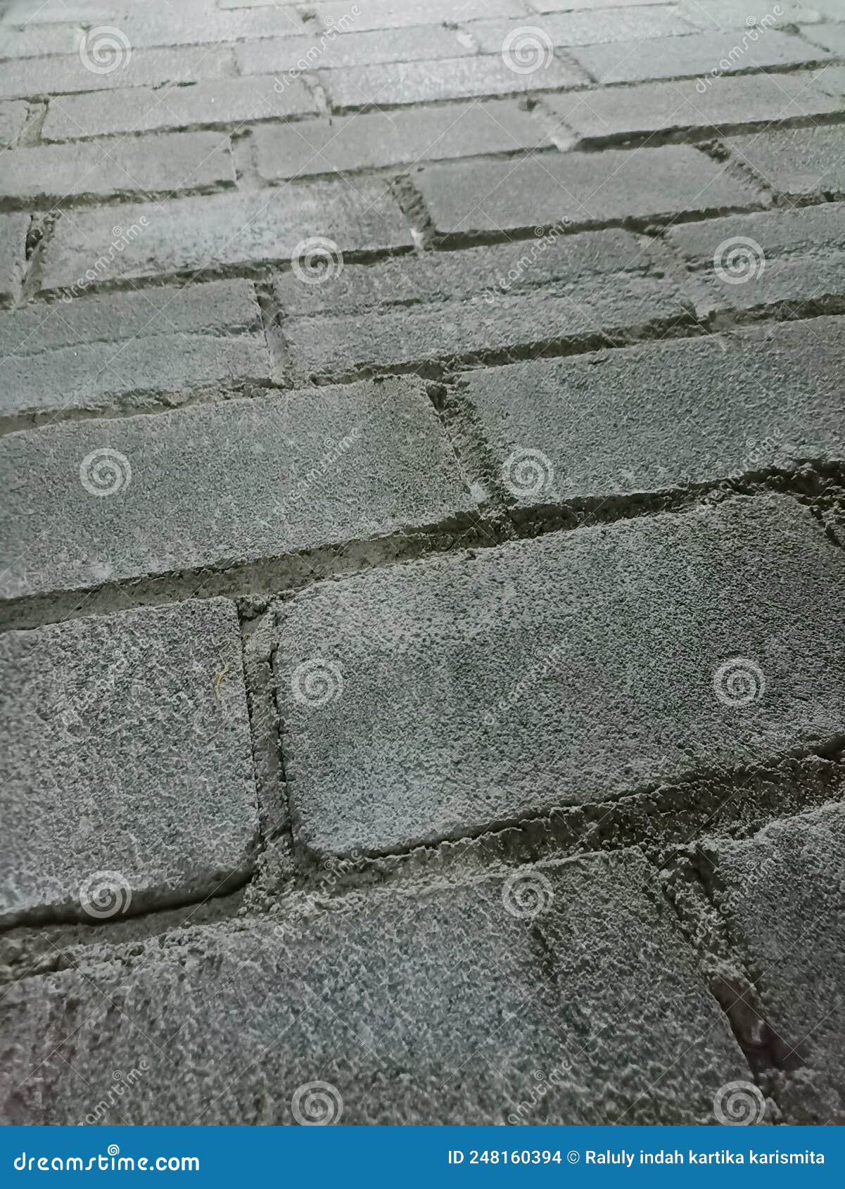 Square Brick with Crack Line and Shadows Stock Photo - Image of wall ...