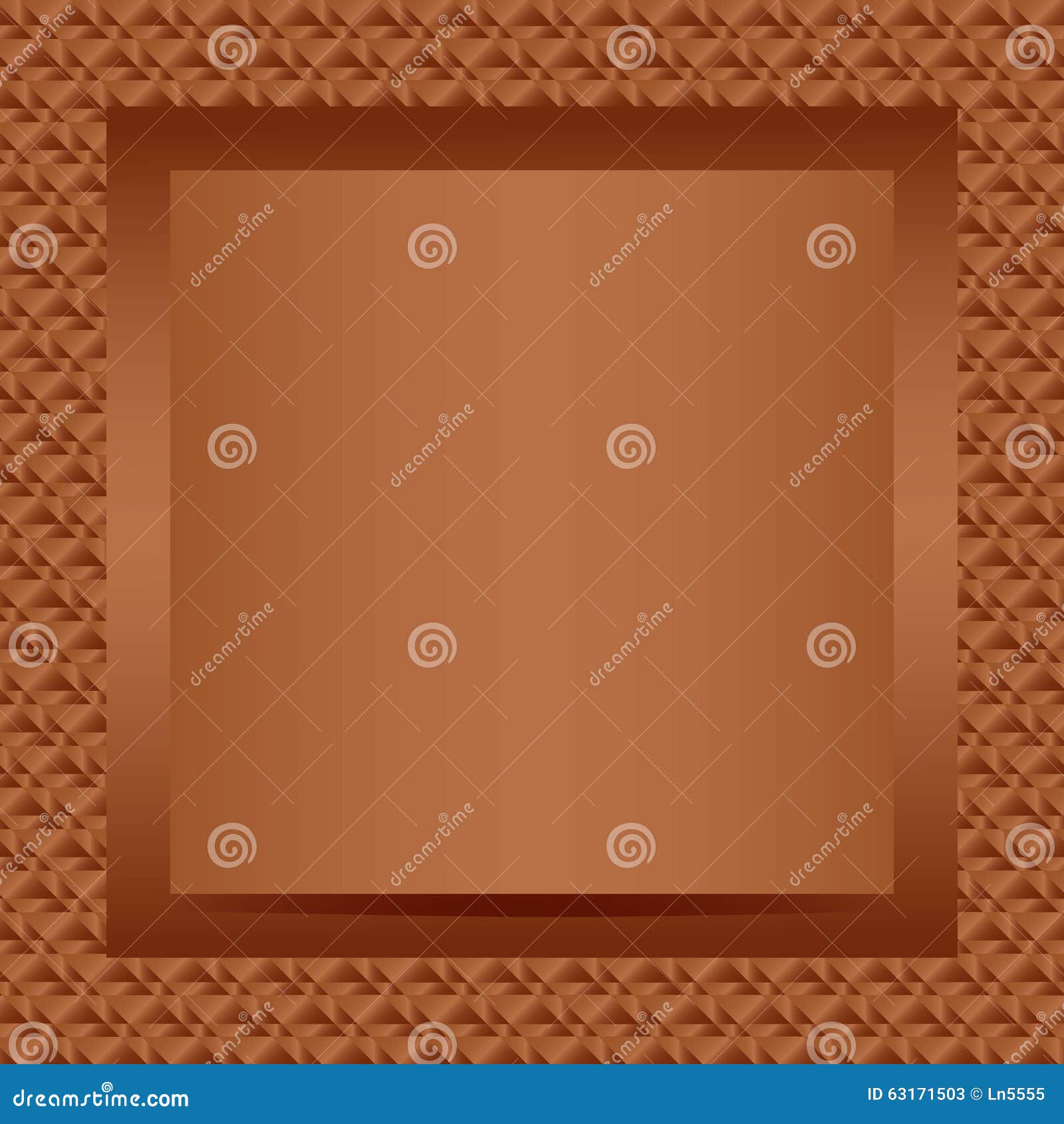 Square Bronze Text or Photo Frame Design Stock Vector - Illustration of ...