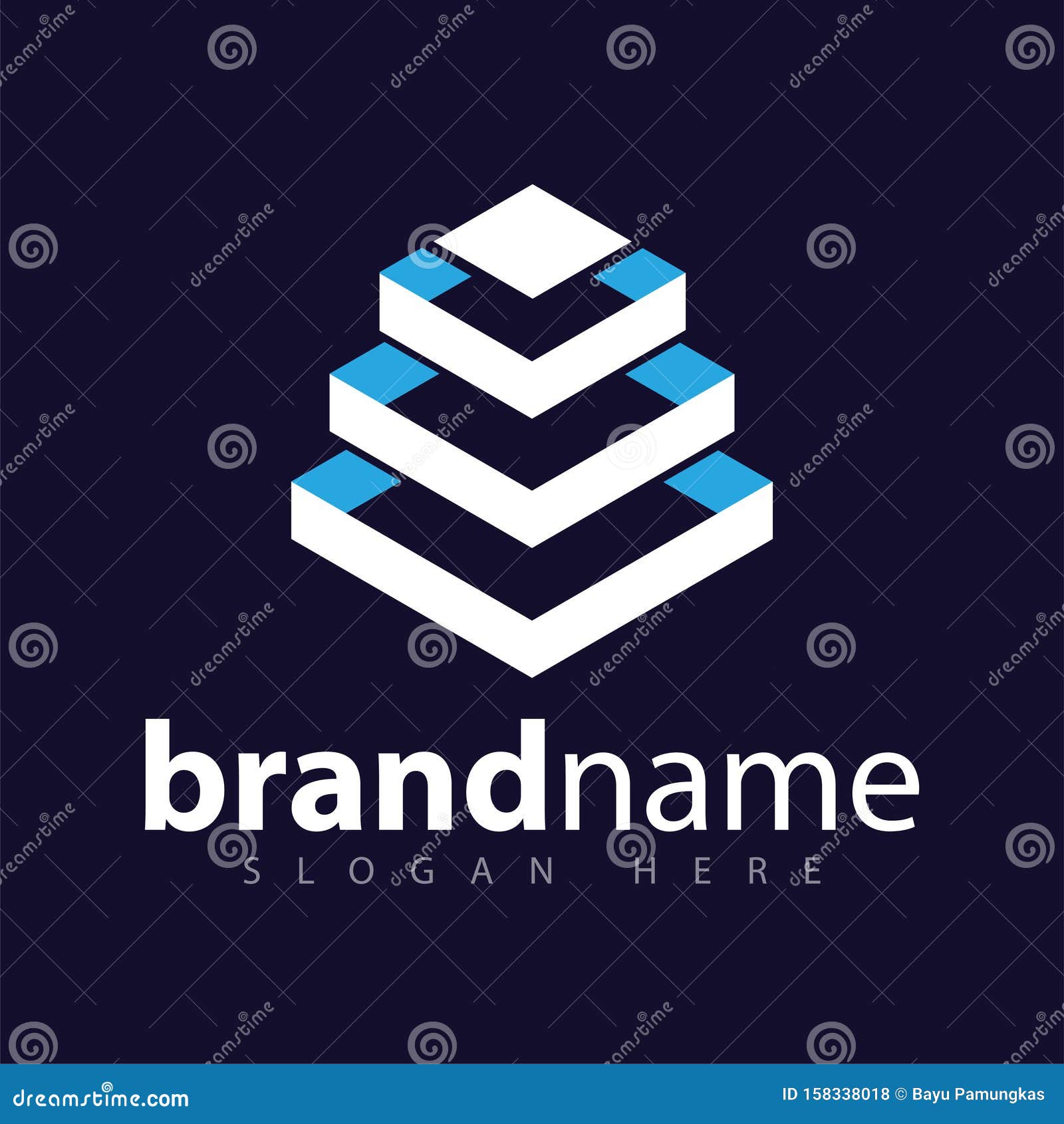 Square Build Logo Vector Stock Template Stock Vector - Illustration of ...