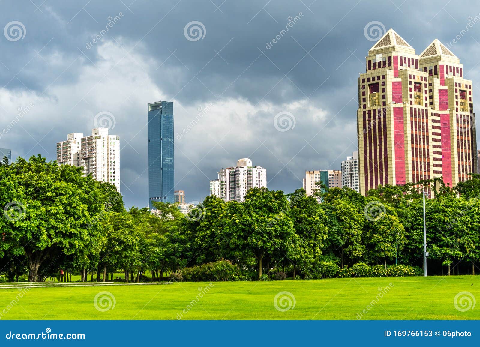 Square and Building in City of China Stock Image - Image of asia, scene ...