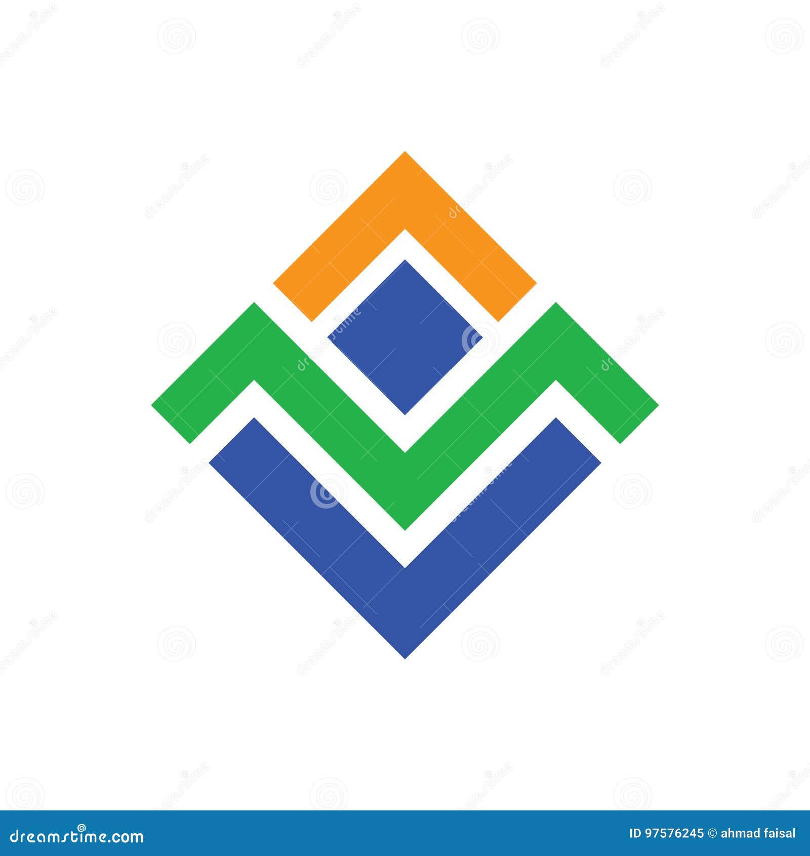 Square Business Finance Logo Stock Vector - Illustration of company ...