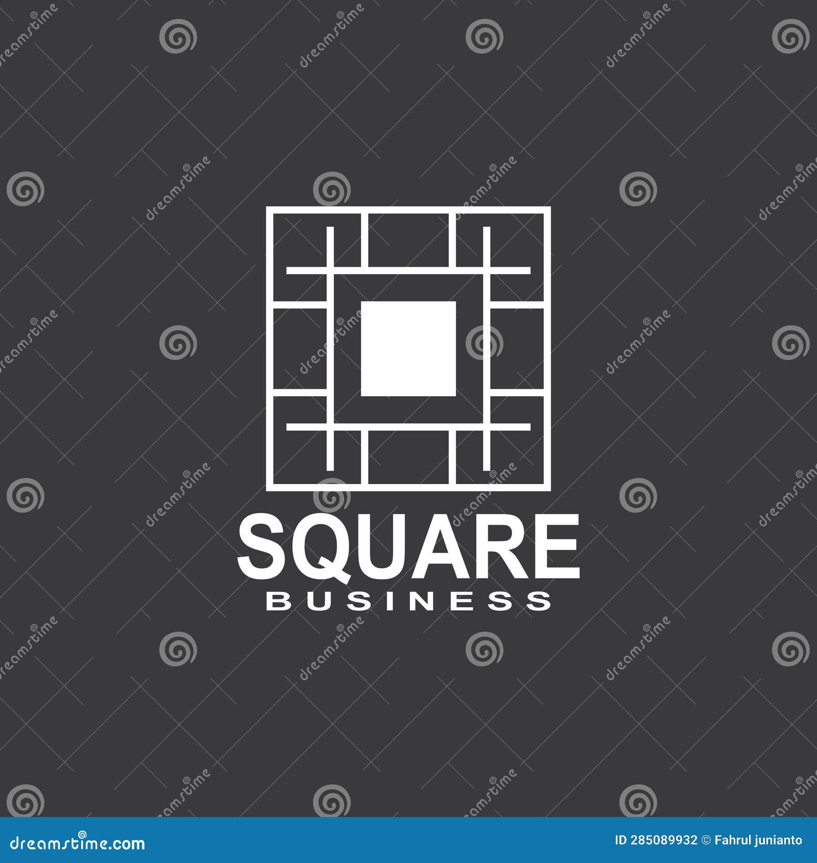 Square Business Icon and Symbol Template Stock Illustration ...