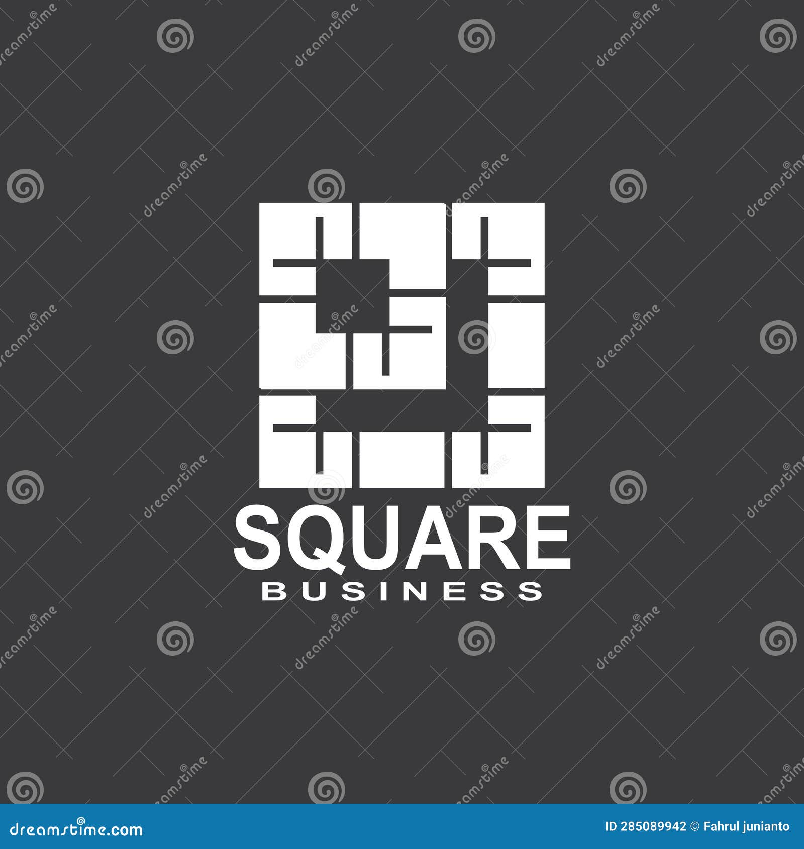 Square Business Icon and Symbol Template Stock Illustration ...