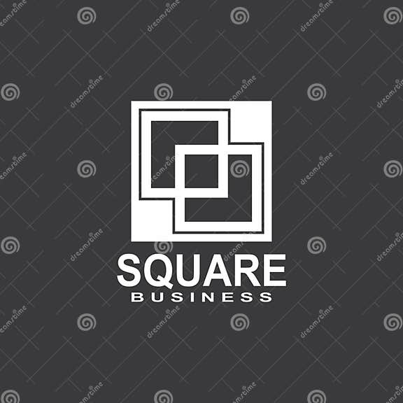 Square Business Icon and Symbol Template Stock Illustration ...