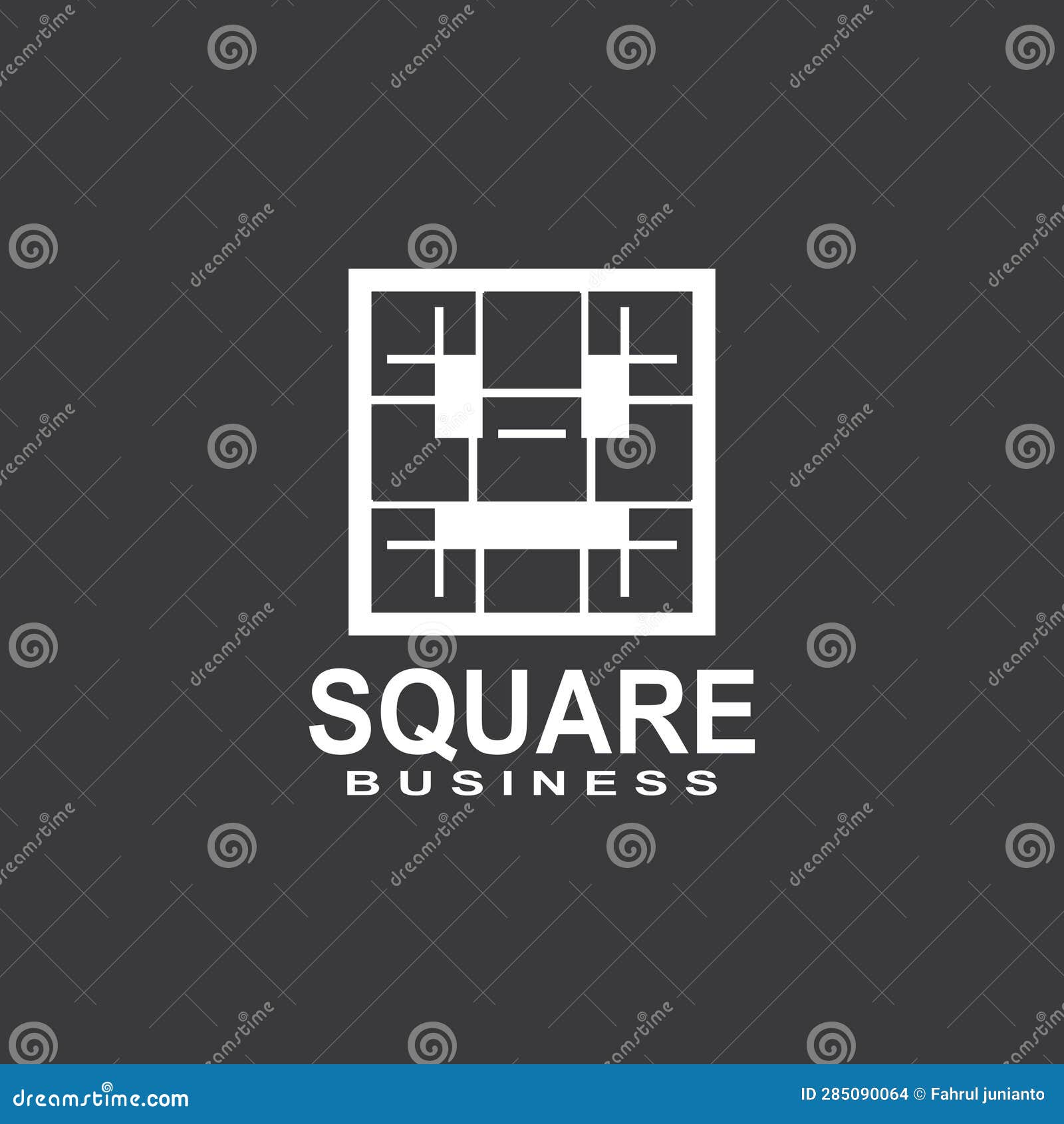 Square Business Icon and Symbol Template Stock Illustration ...
