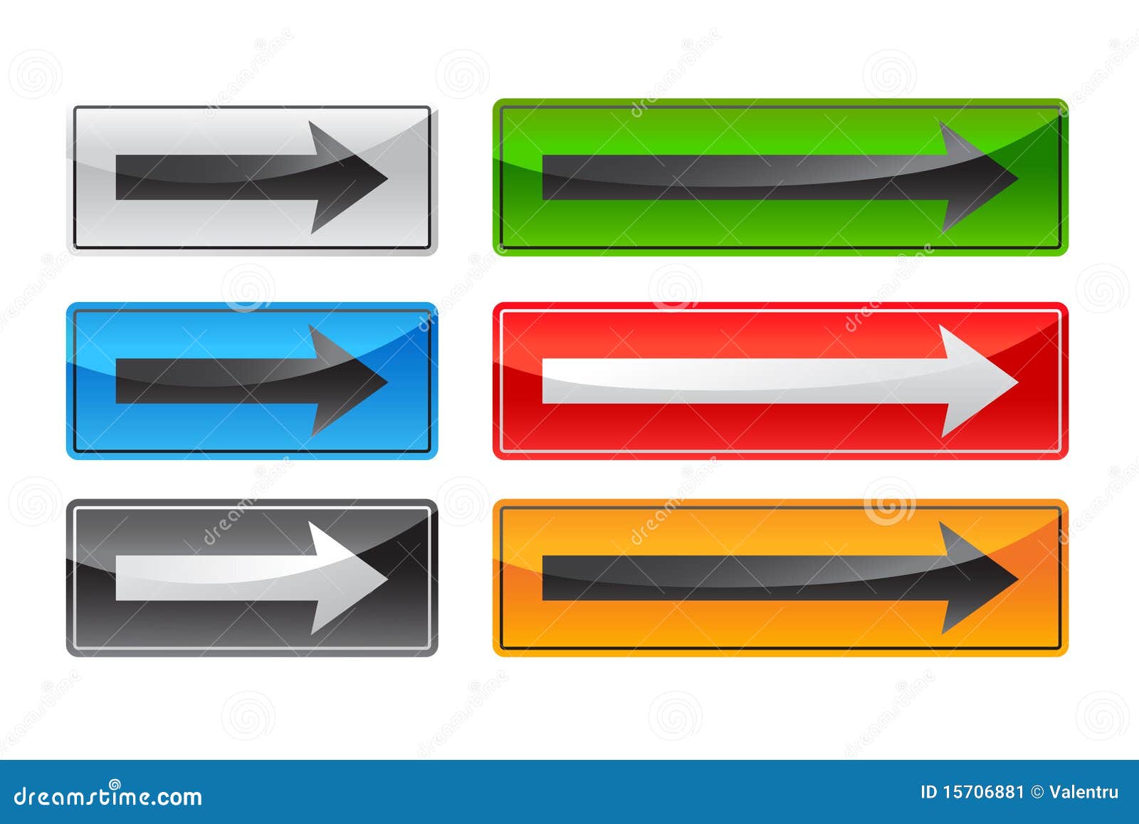 Square button with arrow stock vector. Illustration of symbol - 15706881