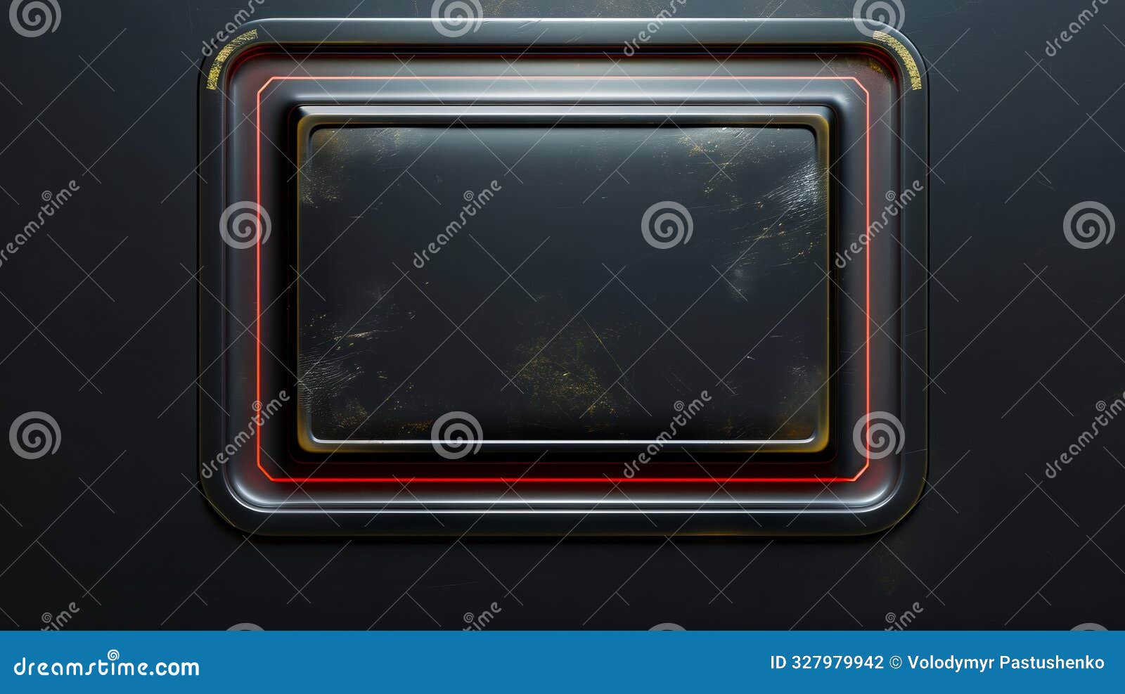A Square Button with Red and Black Lines Stock Photo - Image of button ...