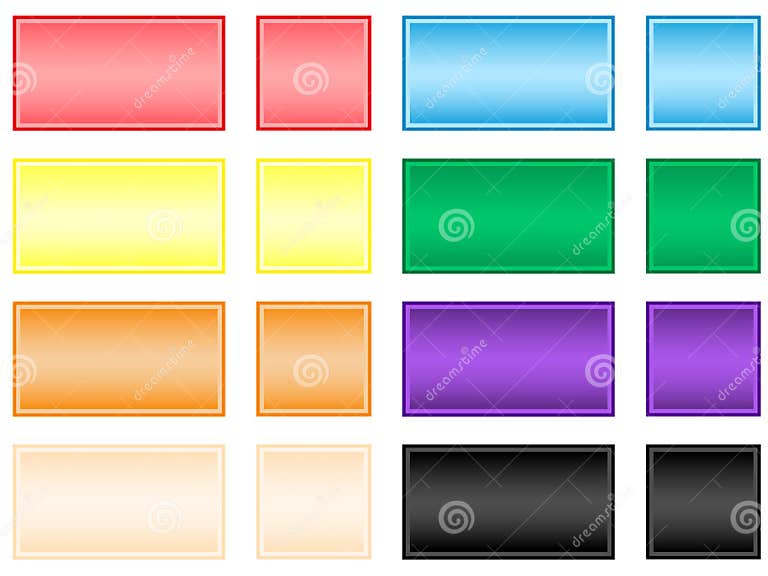 Square buttons stock vector. Illustration of graphic, icon - 4101139