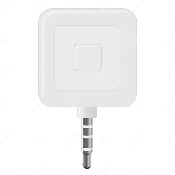 Square card reader stock vector. Illustration of card - 63473343