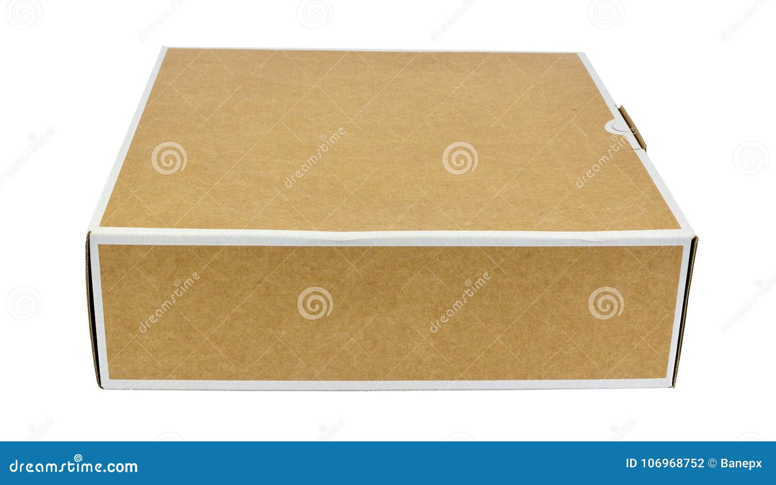 Square cardboard box stock photo. Image of order, fragile - 106968752