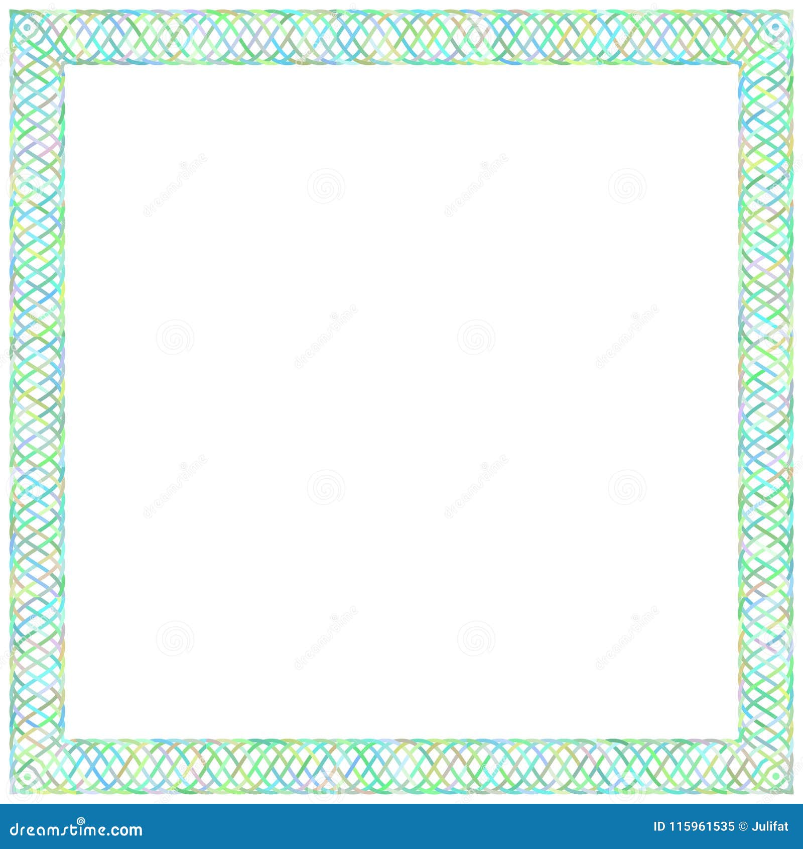 Square Celtic Knots Frame. Traditional Medieval Frame Pattern ...