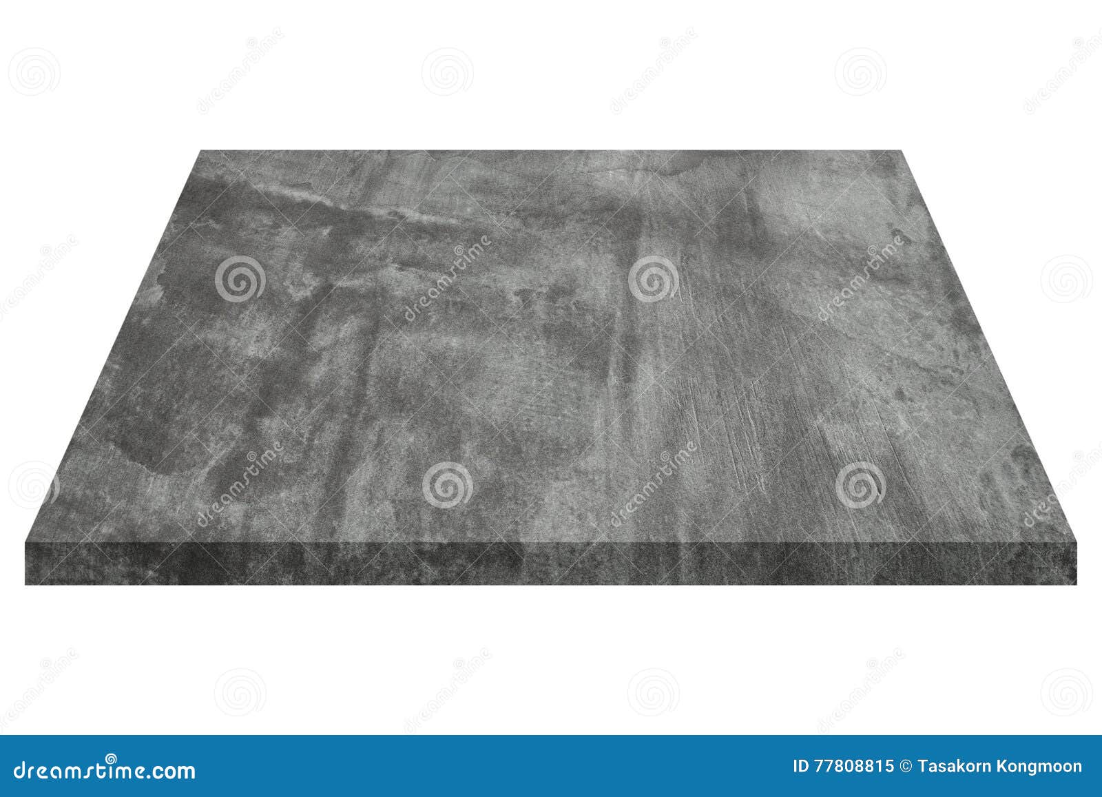 Square Cement and Concrete Plate Isolated on White Stock Image - Image ...