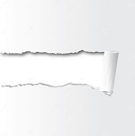 Square with Central Torned Paper Stock Vector - Illustration of ...