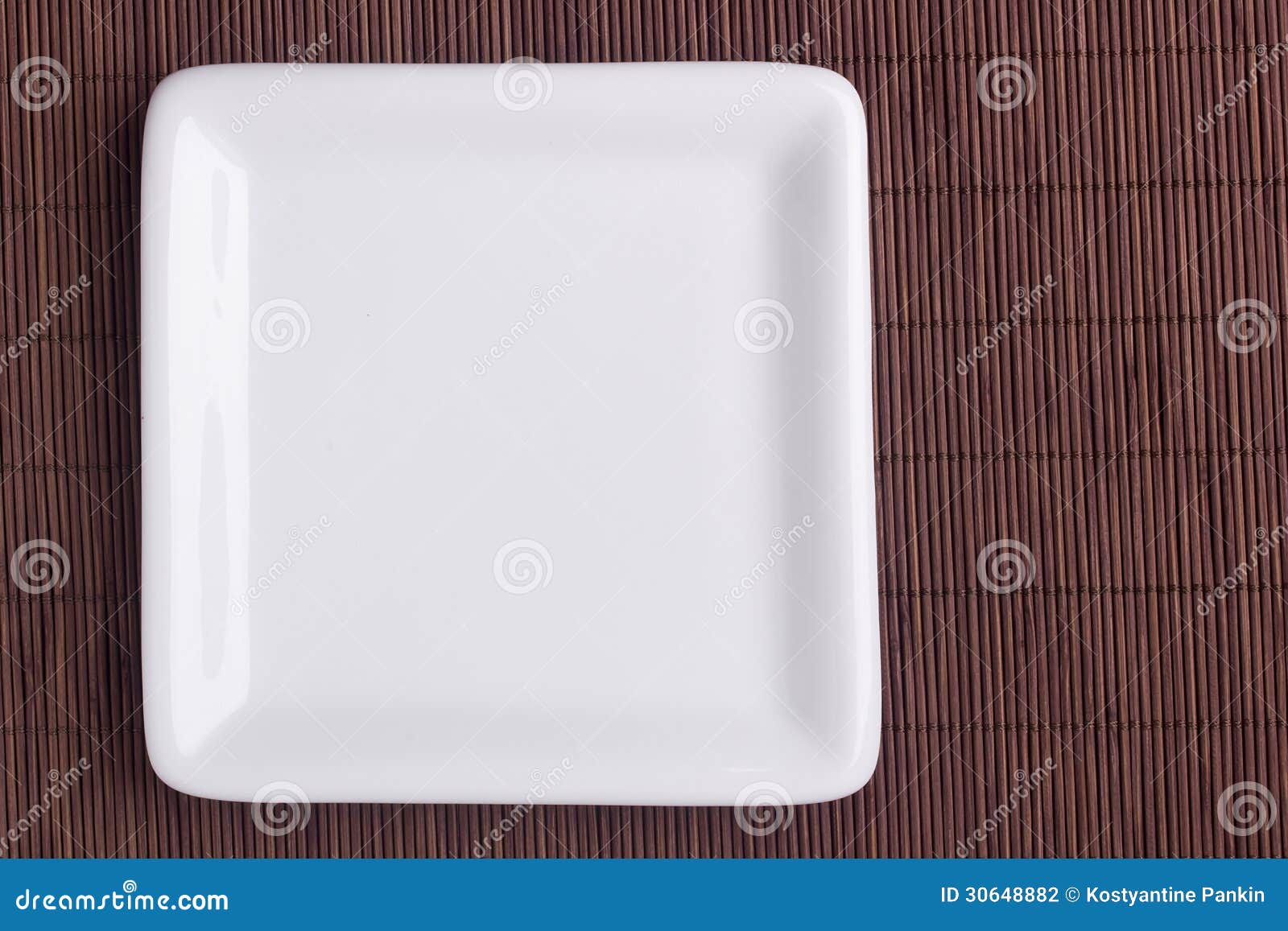 Square ceramic plate stock photo. Image of square, cooking - 30648882