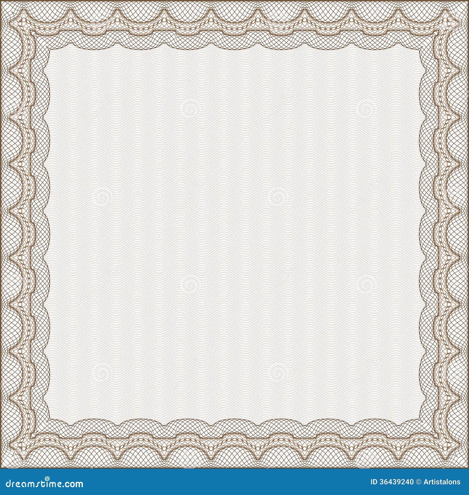Square certificate frame stock vector. Illustration of artistic - 36439240