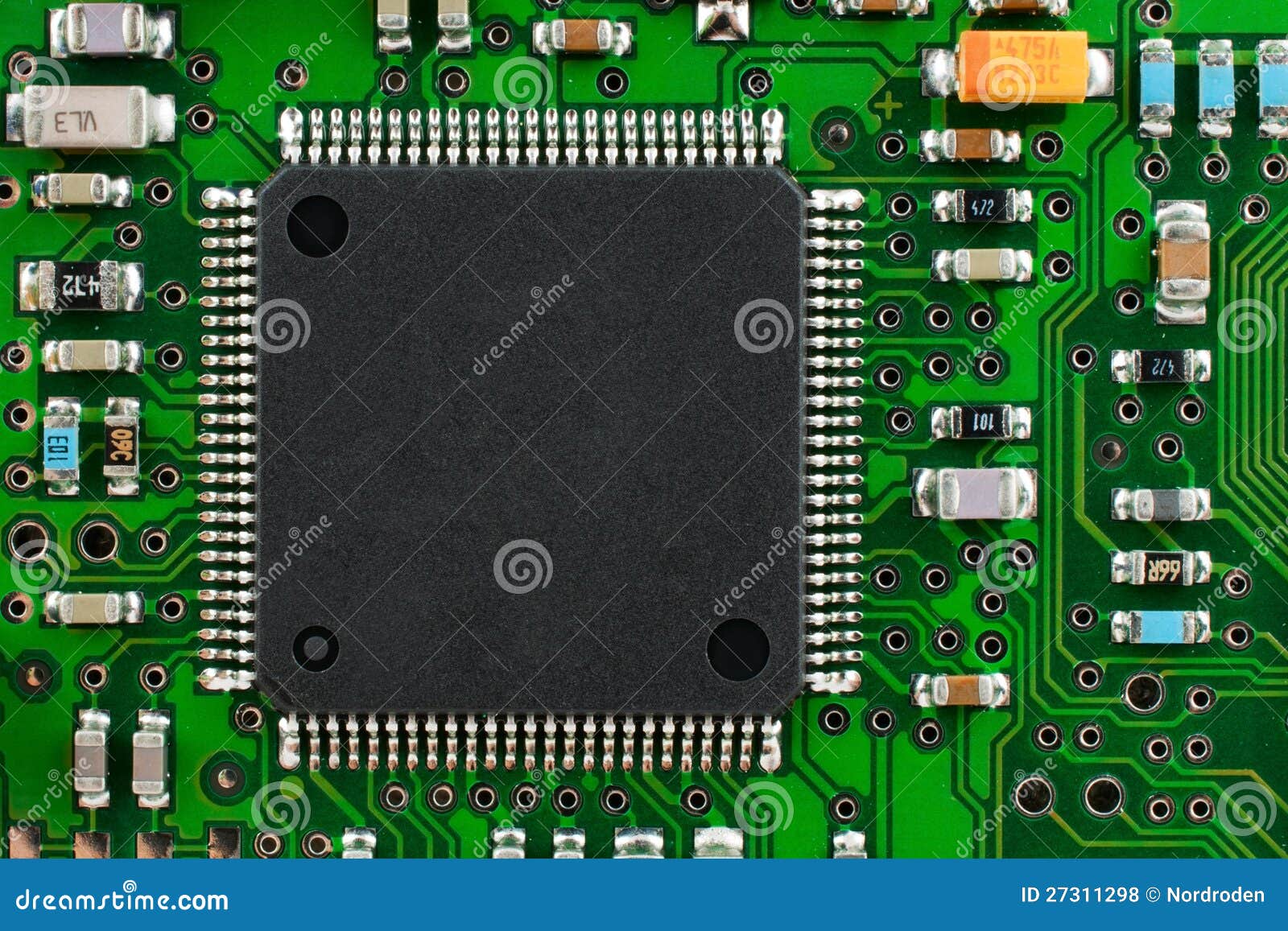 Square Chip on the Circuit Board Stock Photo - Image of processor ... Square Chip on the Circuit Board Stock Photo - Image of processor ...