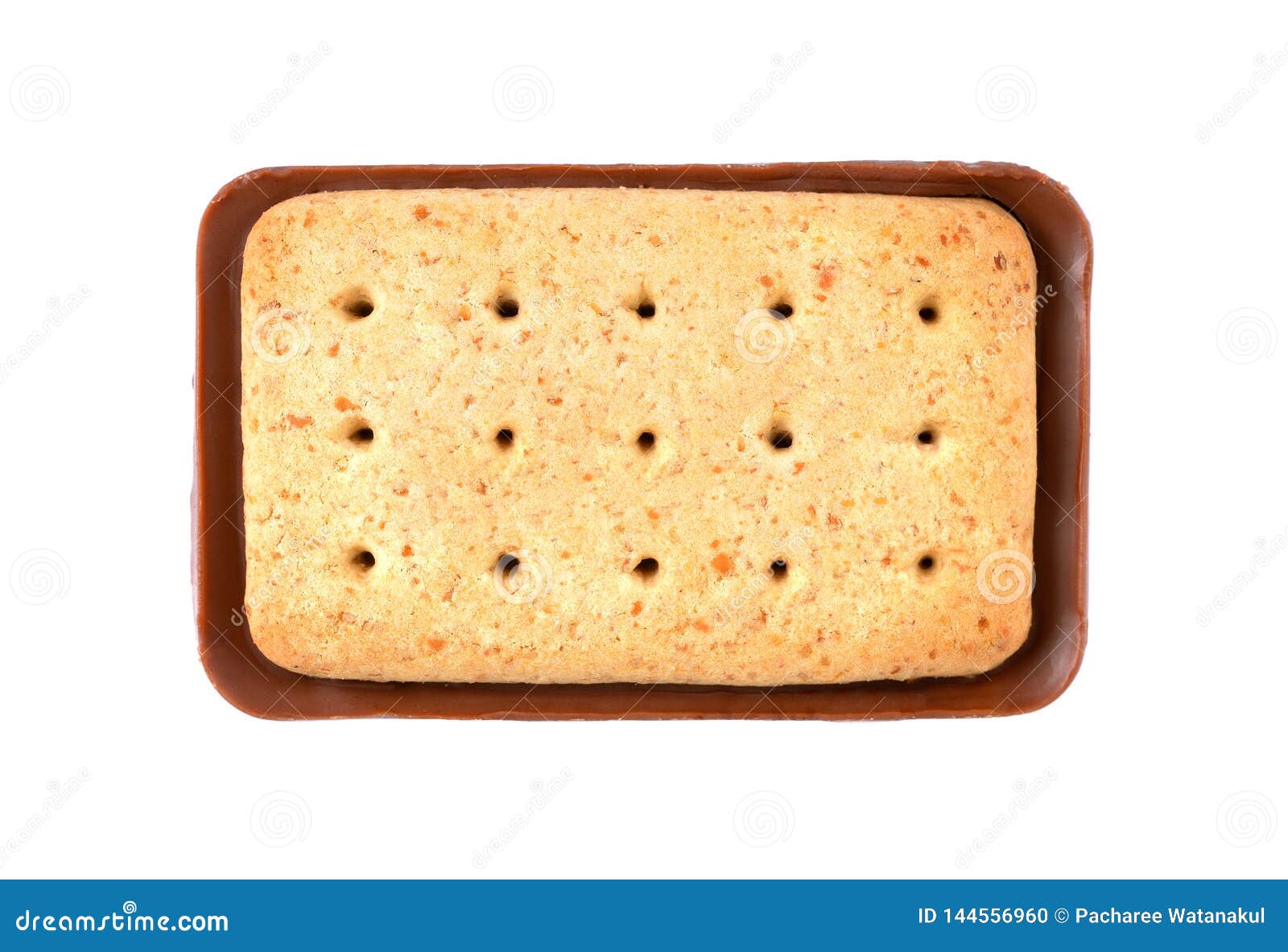 Square Chocolate Biscuits Isolated on White Background Stock Photo ...