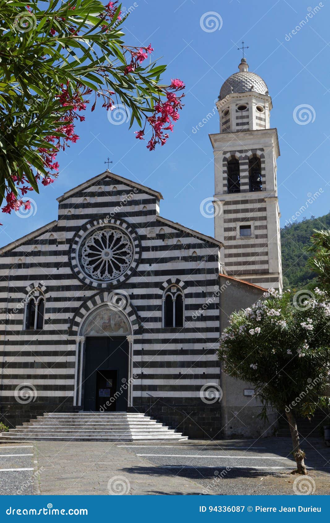 Square of Church in Levanto Stock Image - Image of site, coast: 94336087