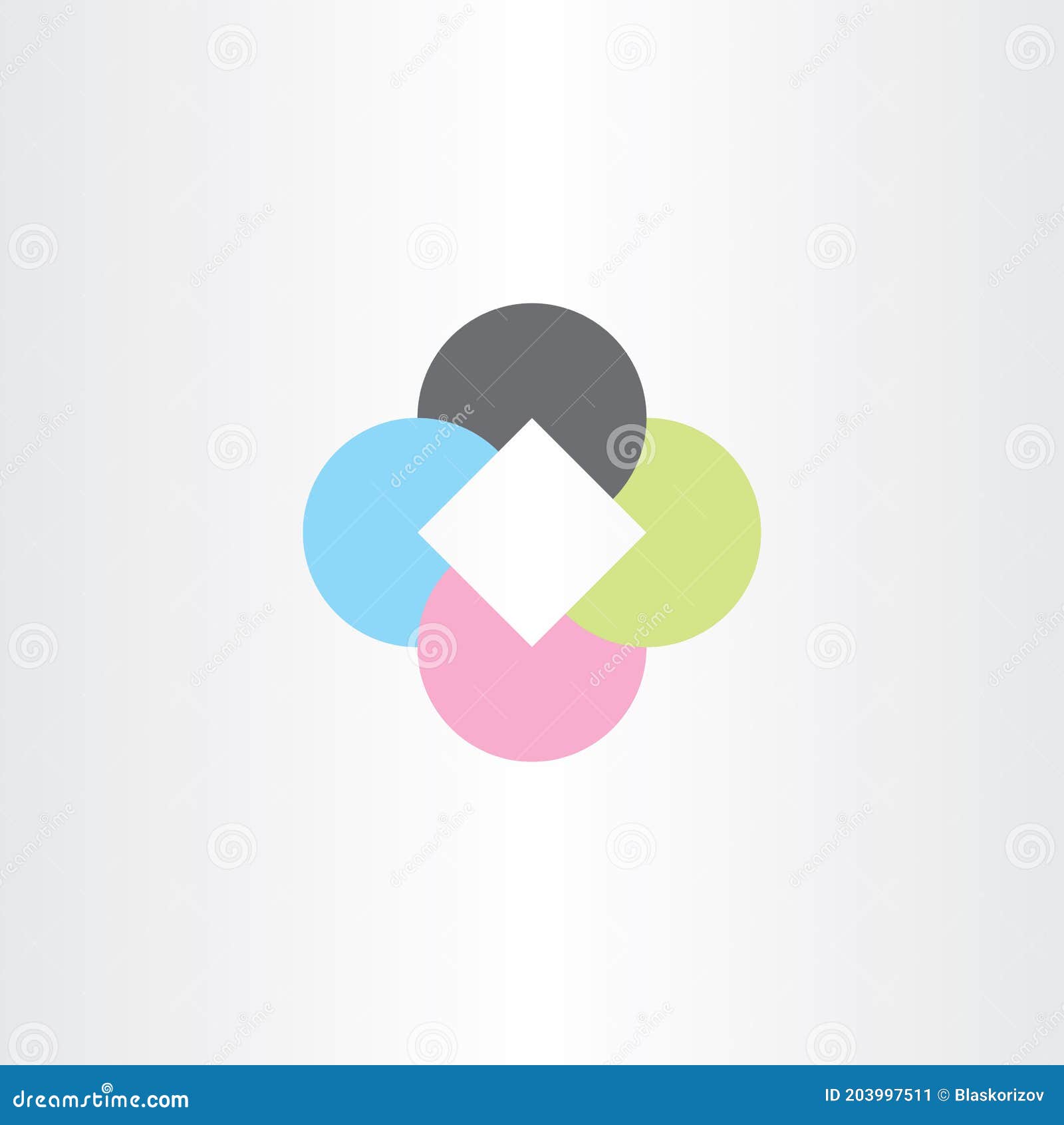 Square with Circles Logo Sign Symbol Icon Stock Vector - Illustration ...