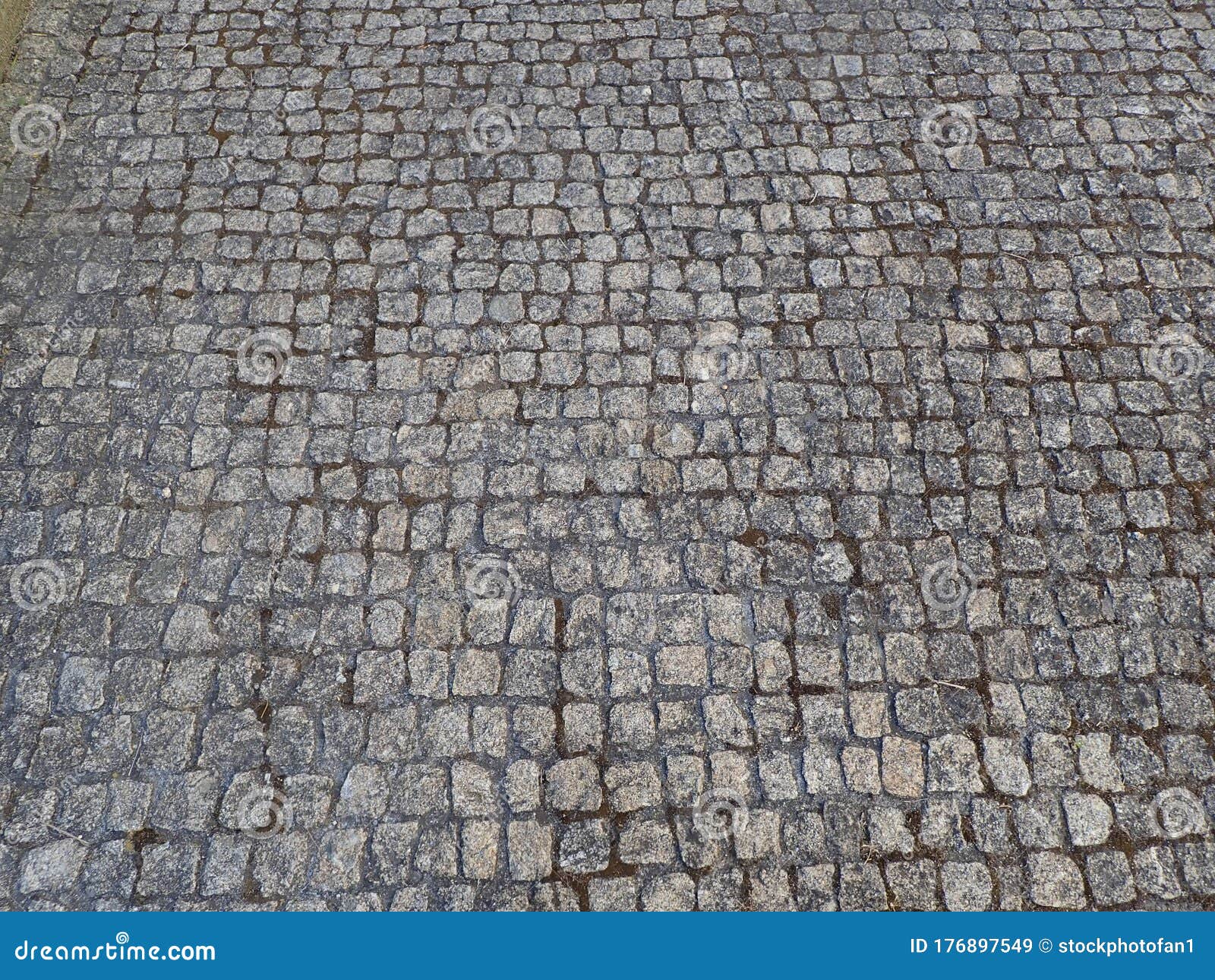 Square Cobblestone Road or Path or Bricks on Ground Stock Image - Image ...