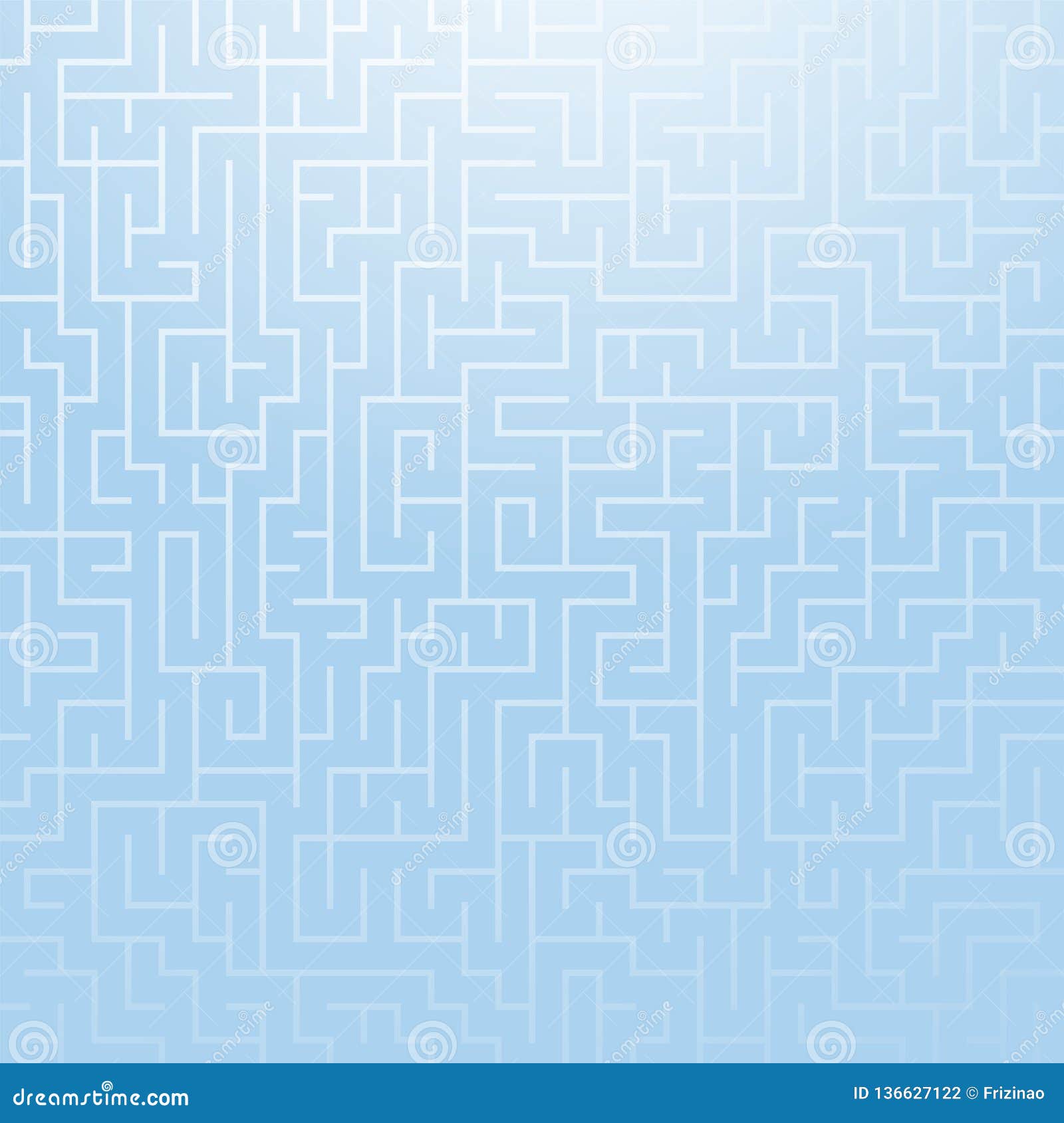 Square Color Maze Pattern. Simple Flat Vector Illustration Stock Vector ...