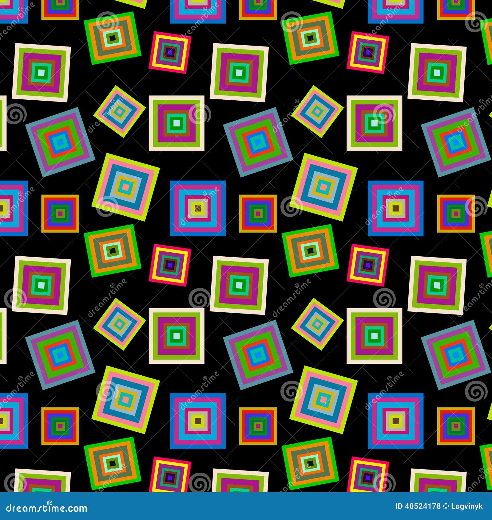 Square colorful pattern stock illustration. Illustration of rainbow ...
