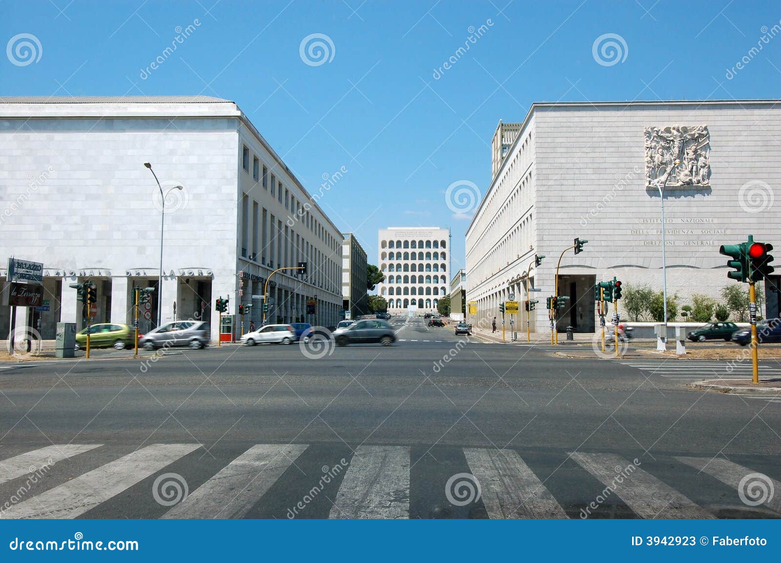 Square Colosseum, Or Palazzo Della Civilta Italiana, In Rome, Italy ...