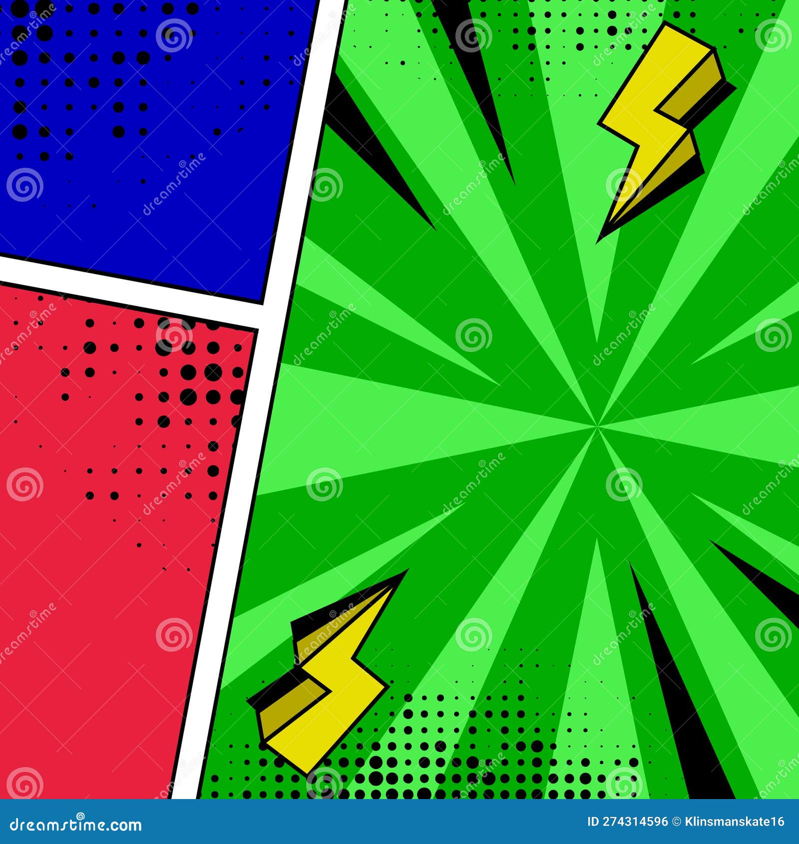 Square Comic Pop Art Background Template Vector Illustration ...