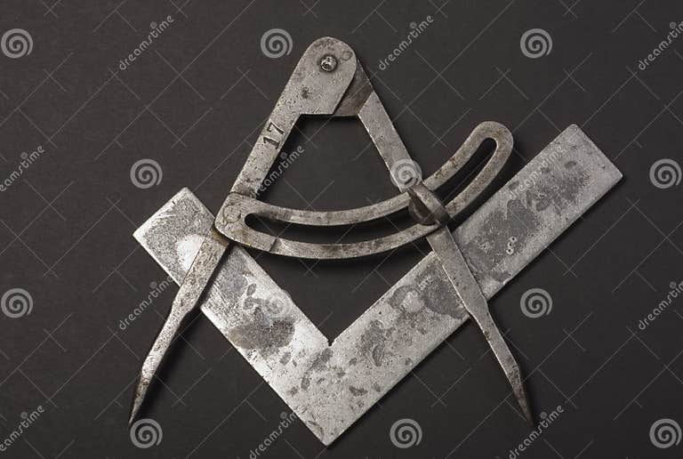 Square and Compasses stock photo. Image of close, group - 16876712