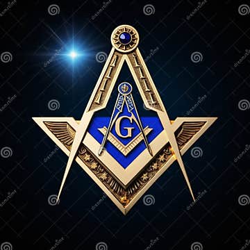 The Square and Compasses, Square and Set of Compasses Joined. Symbol of ...