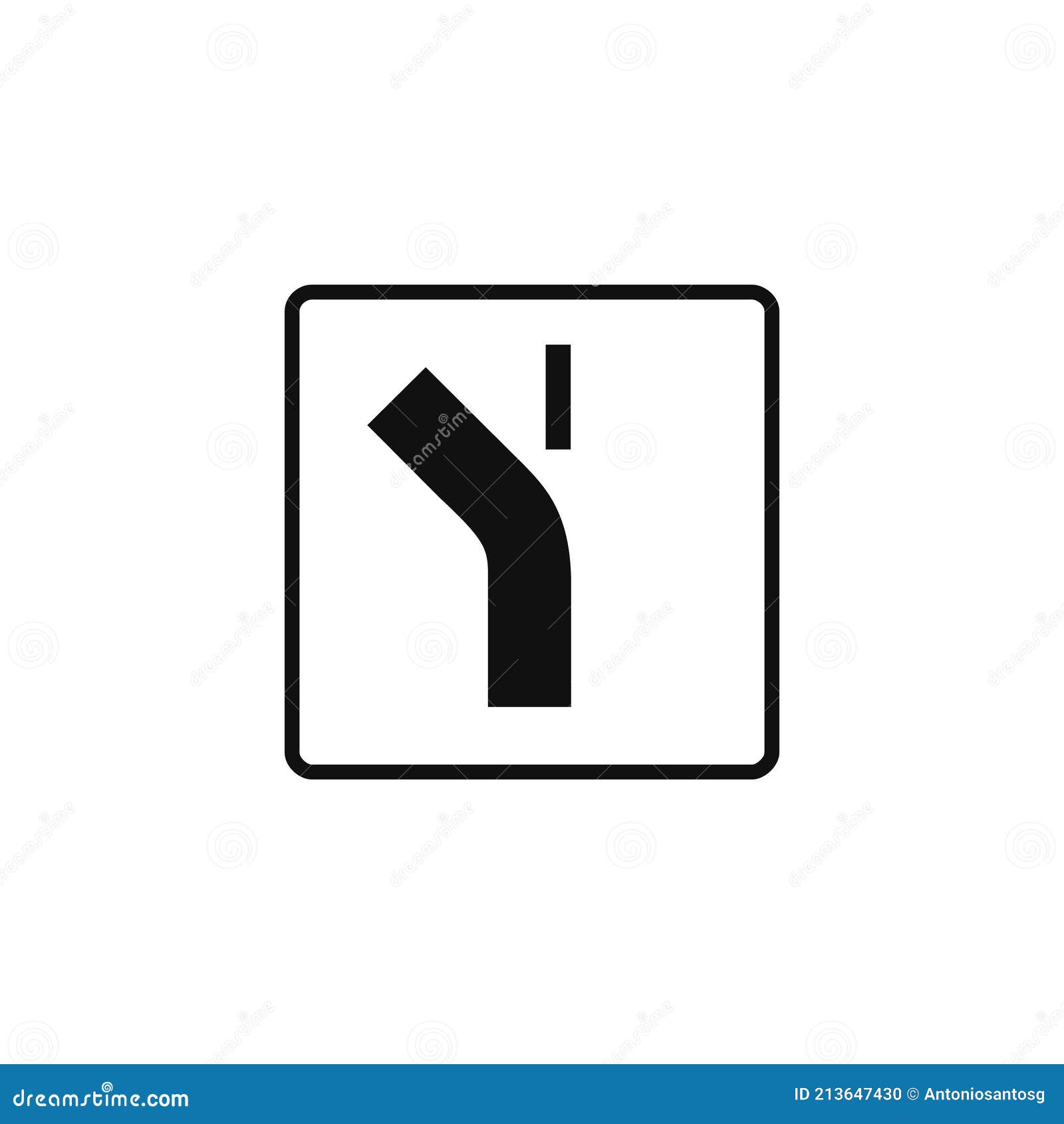 Square Complementary Panel In Black And White, Isolated On White ...