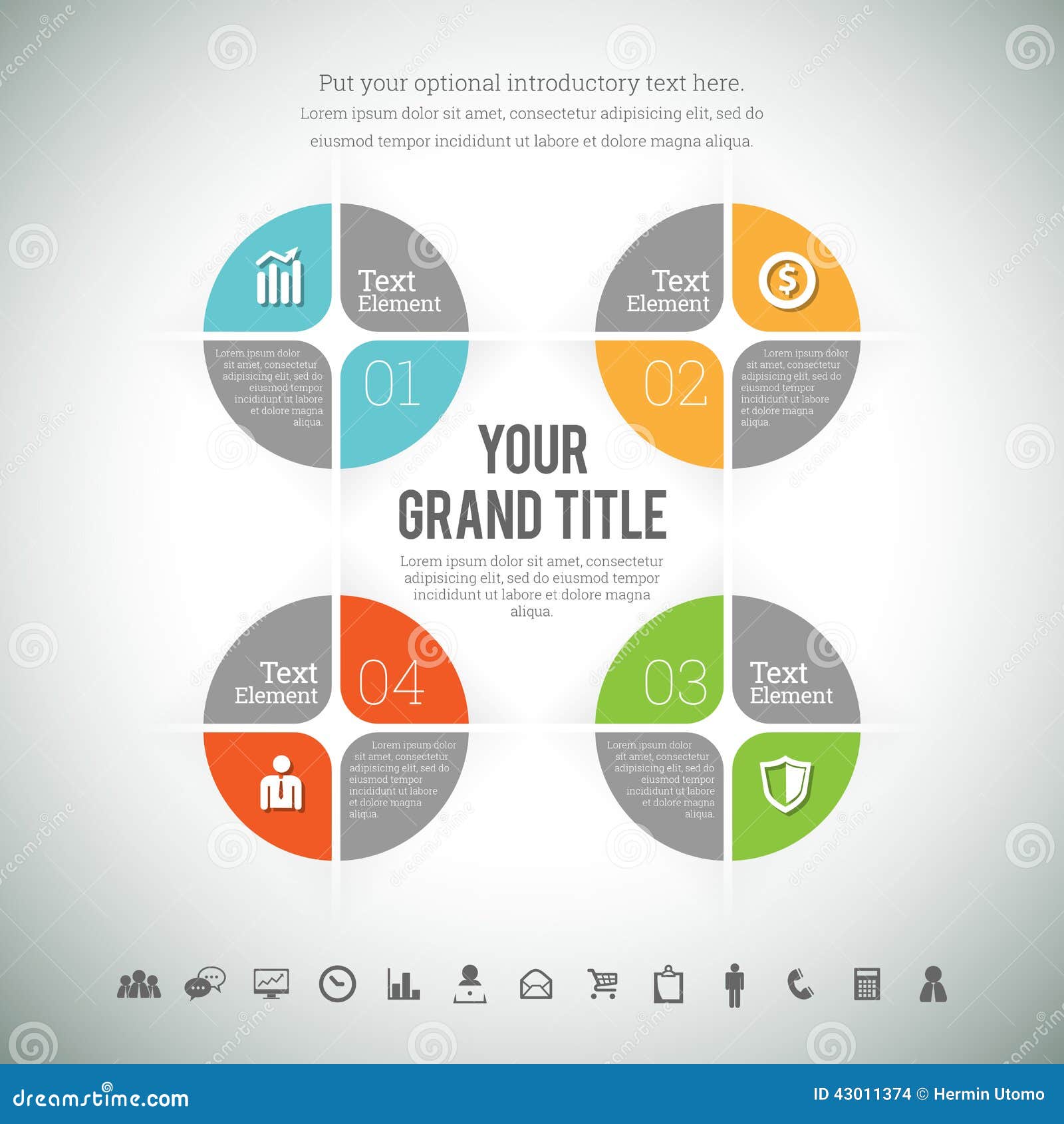 Composite Of Hud Infographic Interface Over Globe And Cardboard Boxes ...