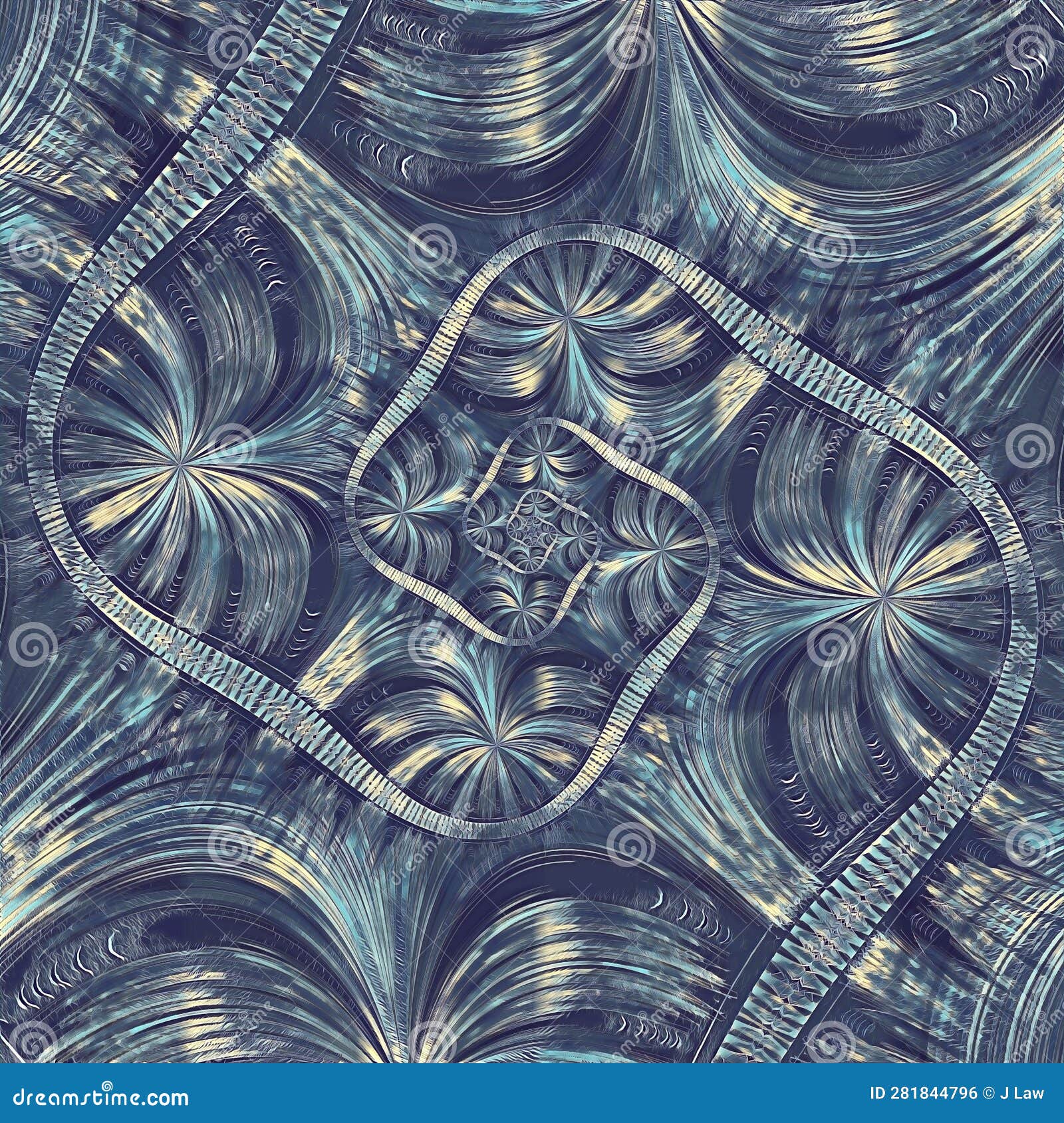 Square Composition Towards Central Spiraling Vanishing Point Stock ...