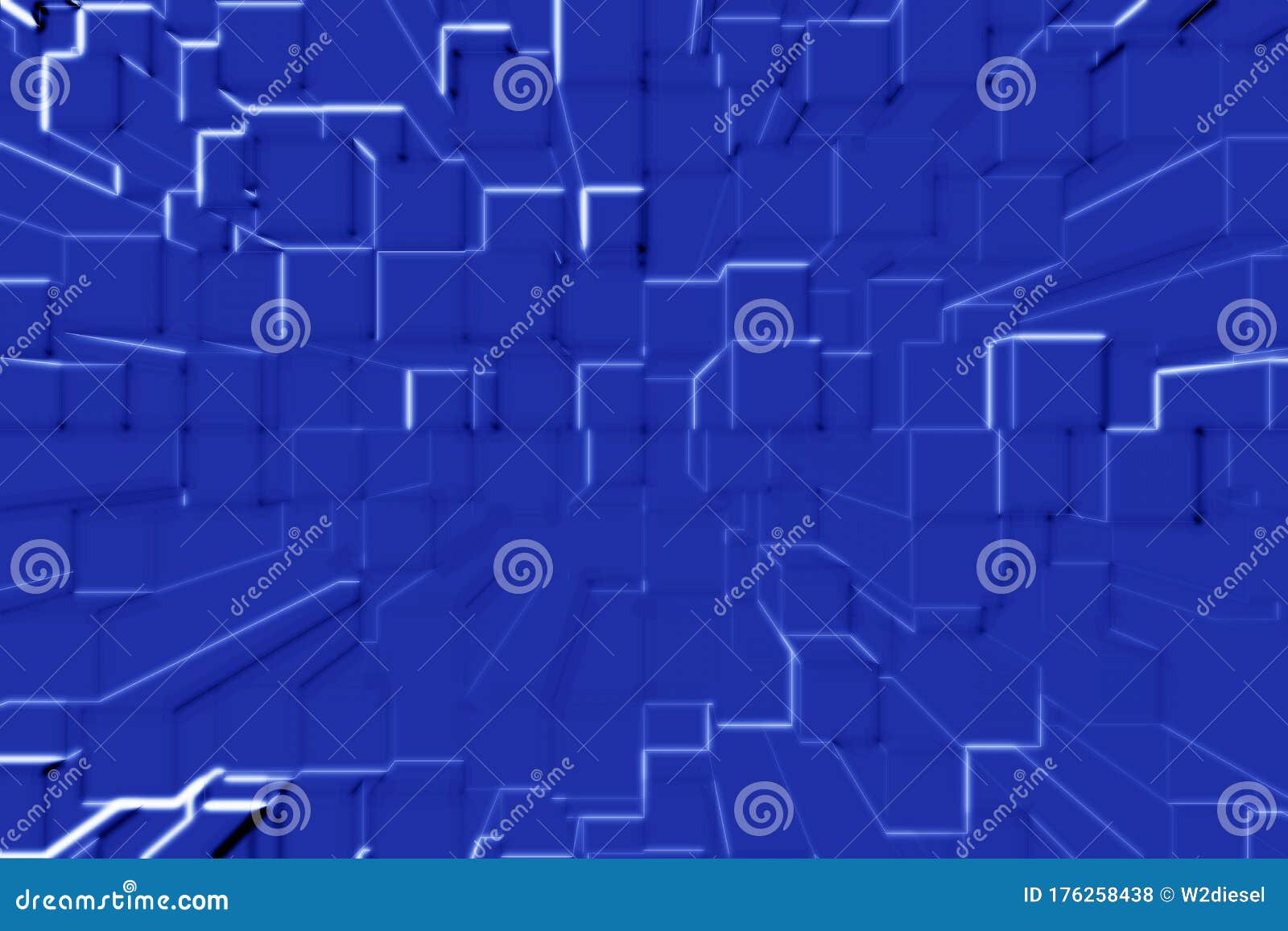 Square Computer Programming 3d Abstract Design Stock Illustration ...