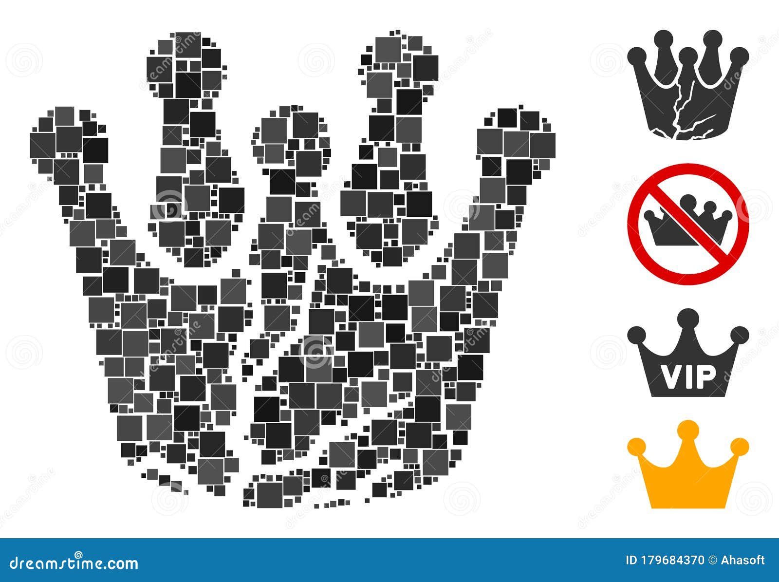 Square Corrupted Judge Icon Vector Collage | CartoonDealer.com #179685096