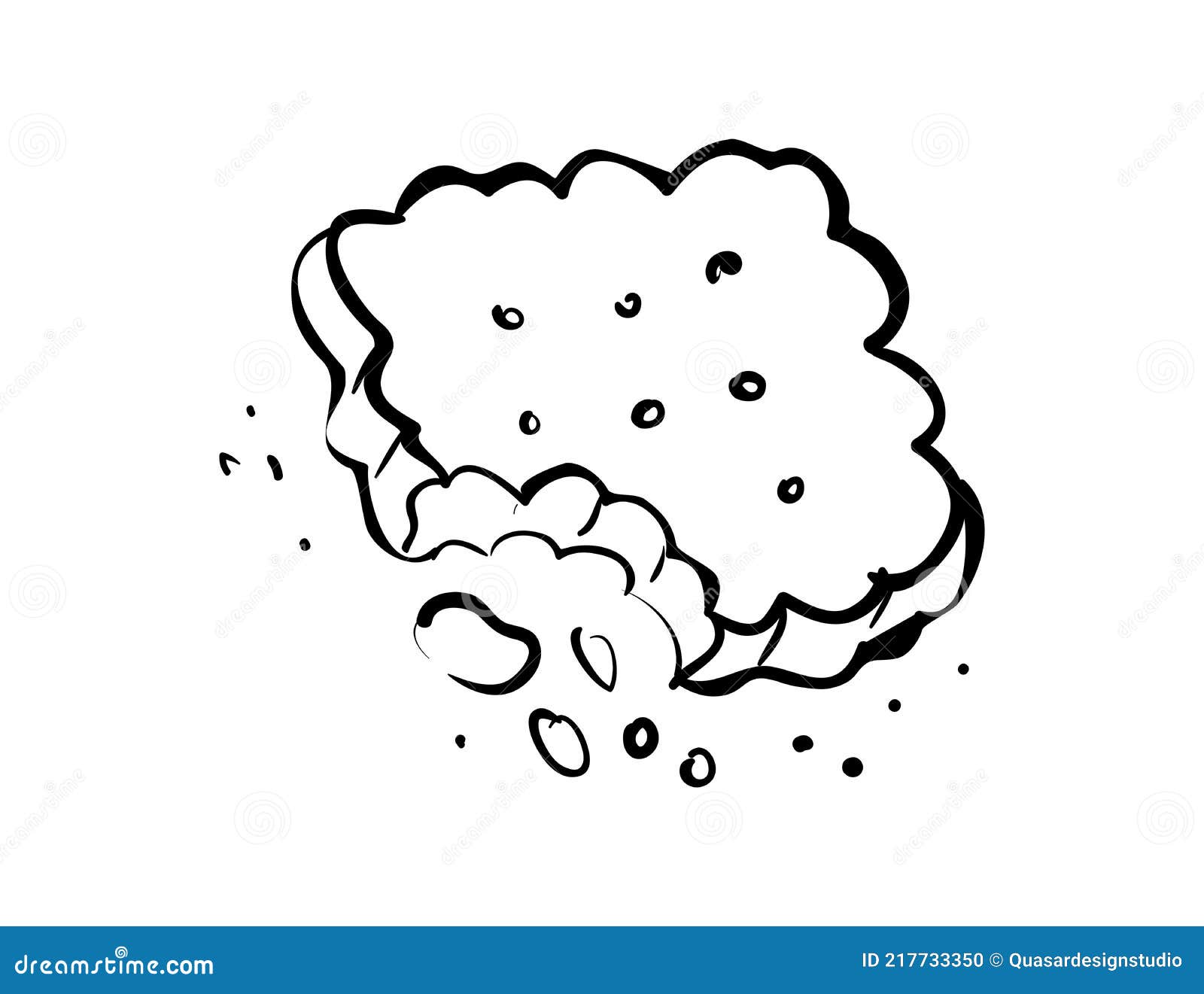 Square Cracker or Biscuit Vector Sketch Icon Stock Vector ...